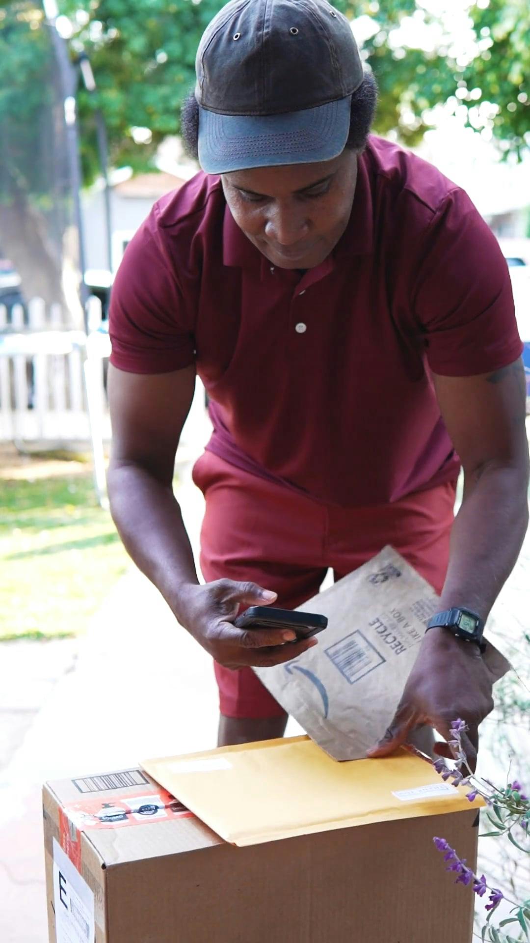 A Delivery Man Scanning Parcel Barcodes · Free Stock Video