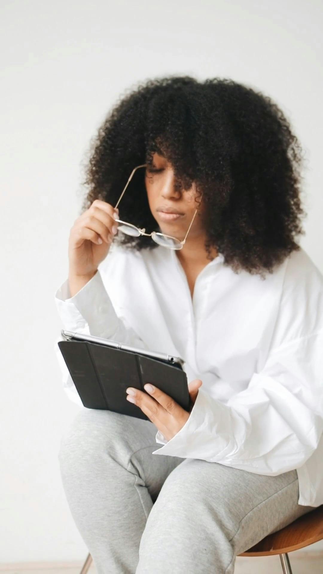 A Woman Removing Her Eyeglasses Free Stock Video Footage, Royalty-Free ...