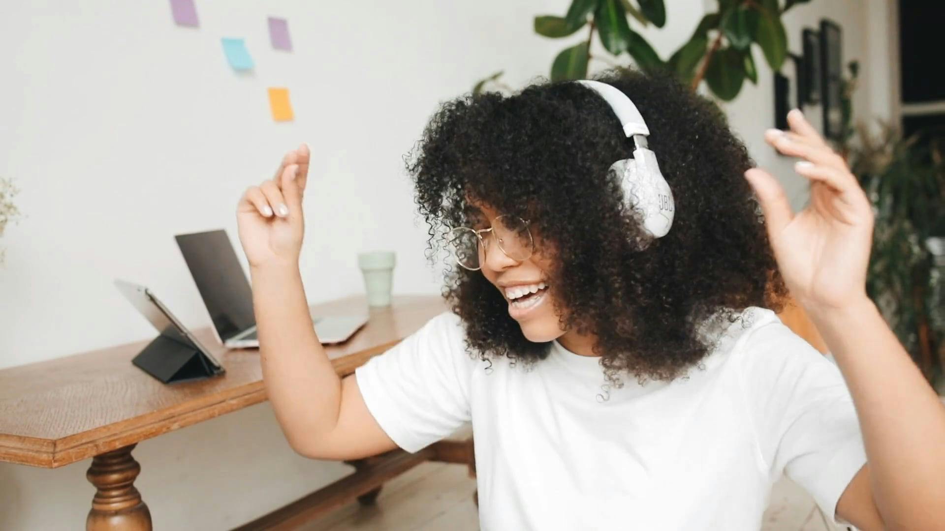 Woman Listening to Music Free Stock Video Footage, Royalty-Free 4K & HD ...