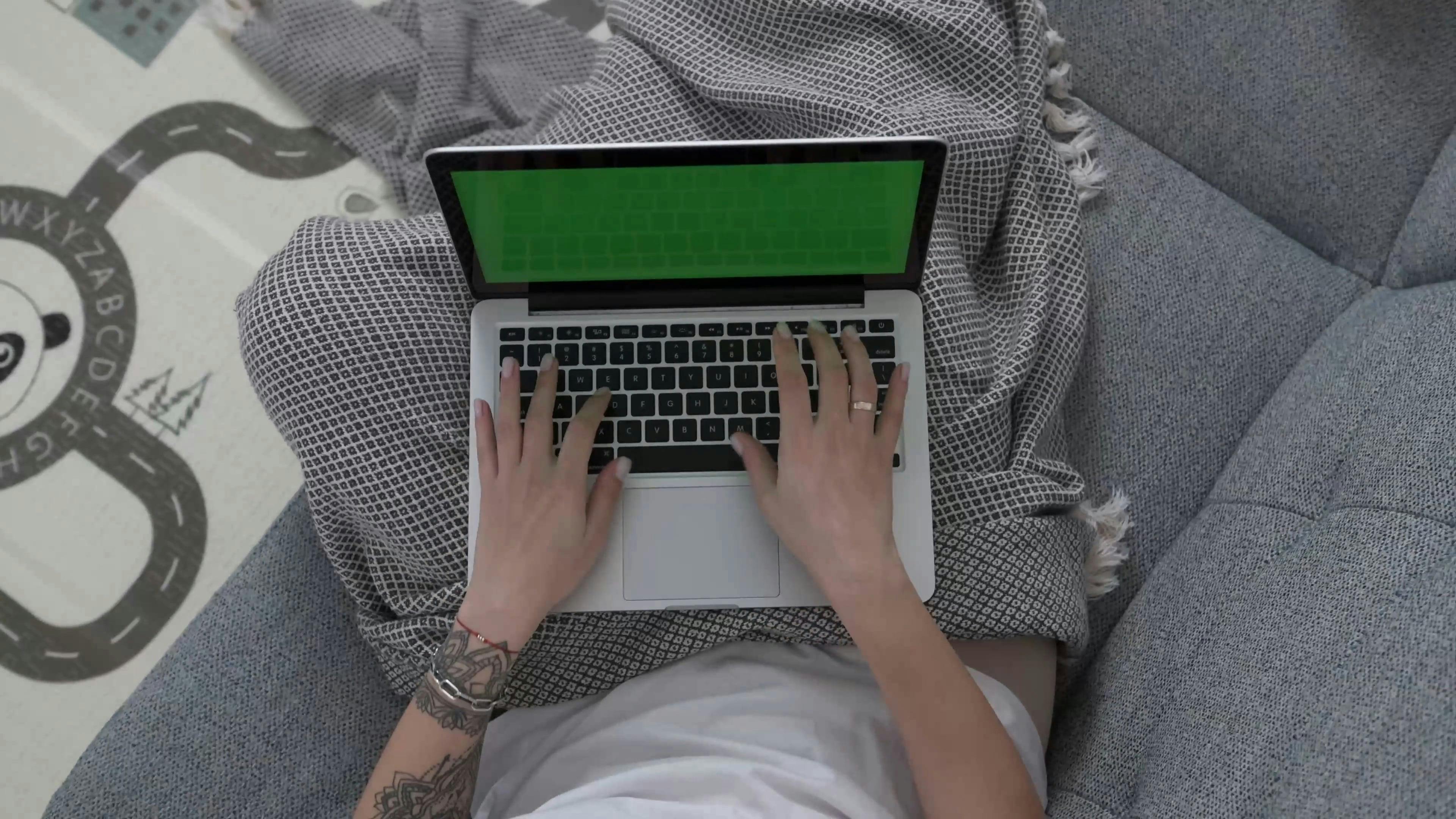 Person Typing on a Laptop · Free Stock Video