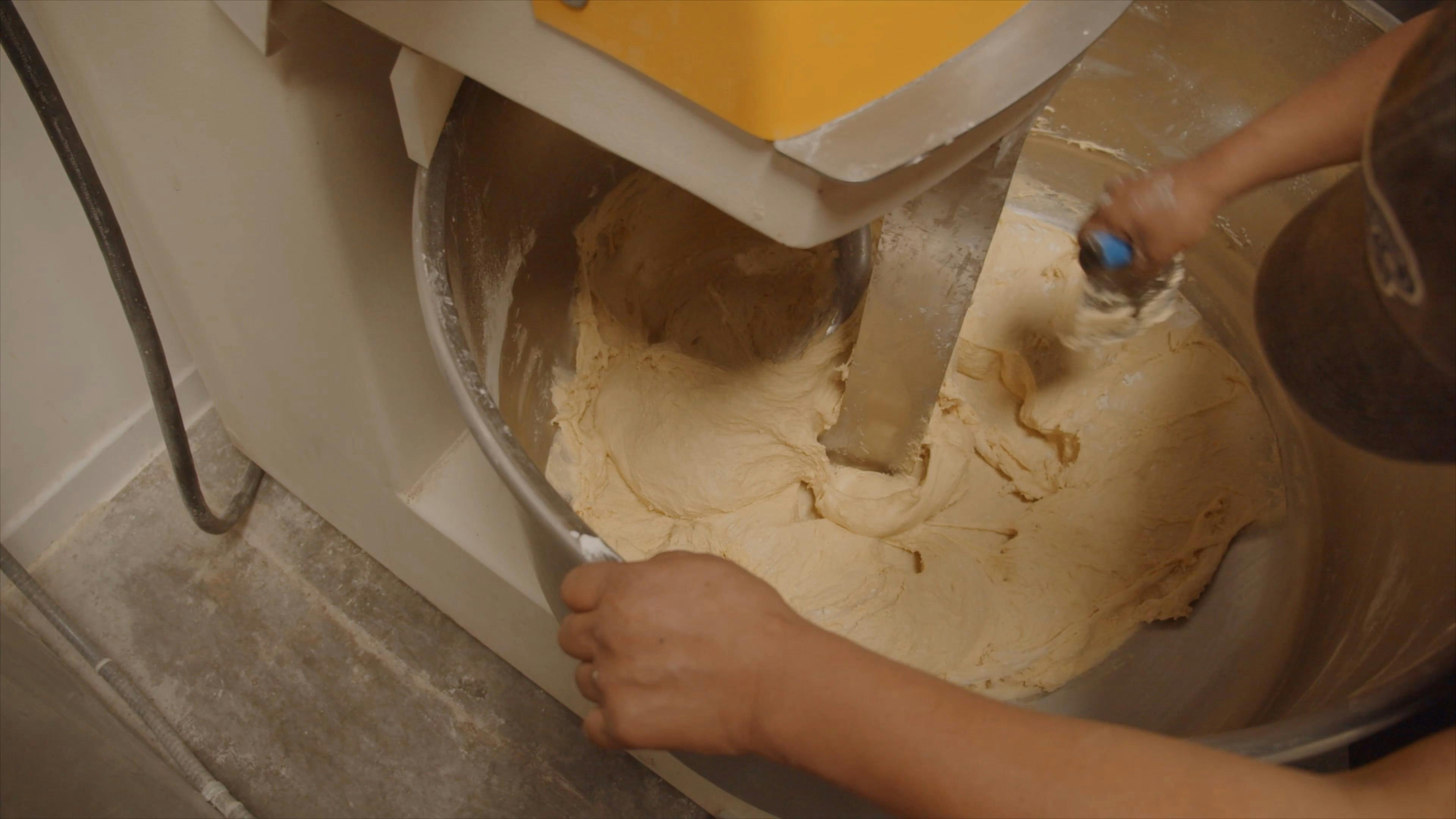 Scraping Dough Off the Bowl · Free Stock Video