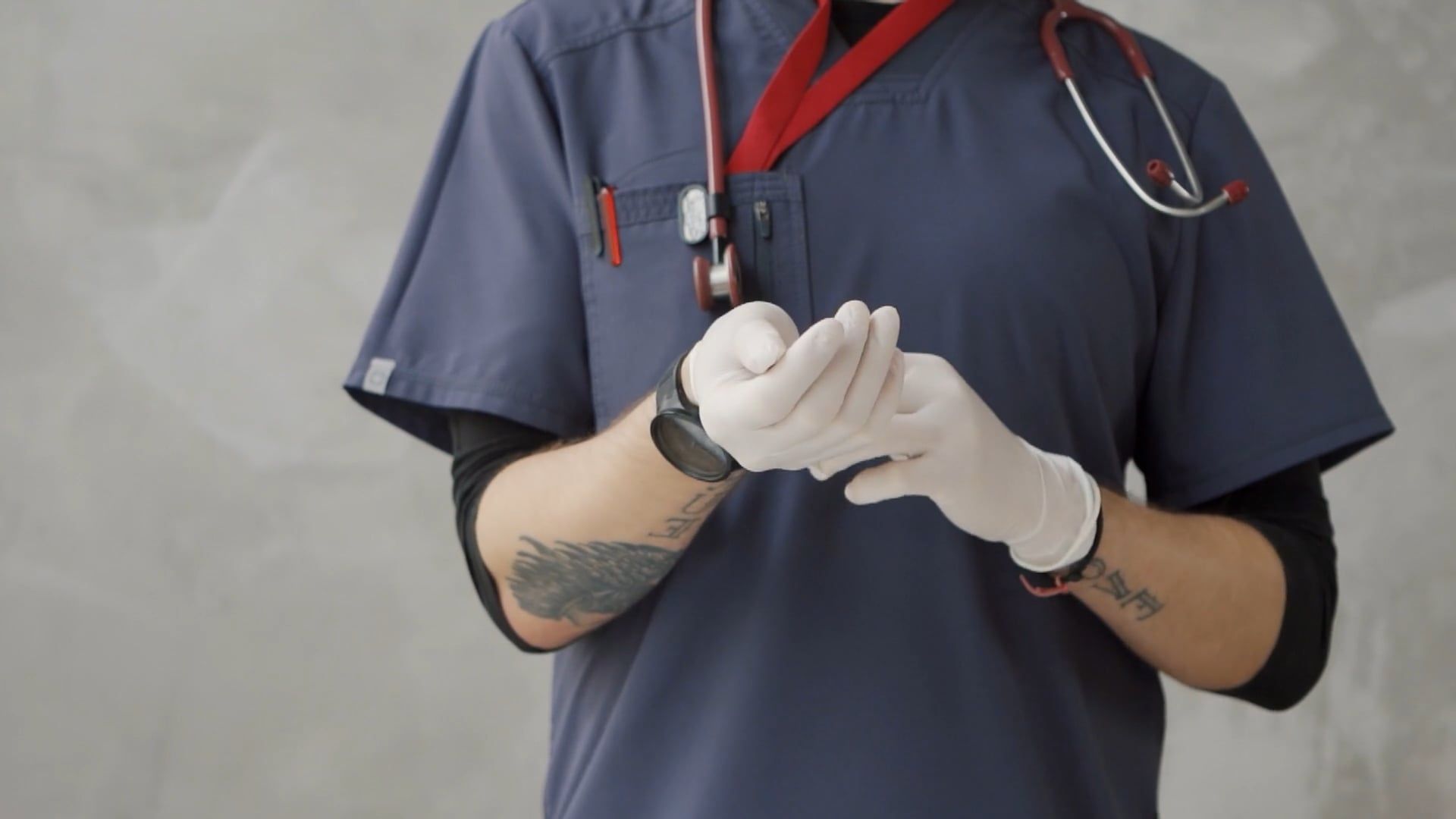 A Man Fixing His Medical Gloves Free Stock Video Footage, Royalty-Free ...