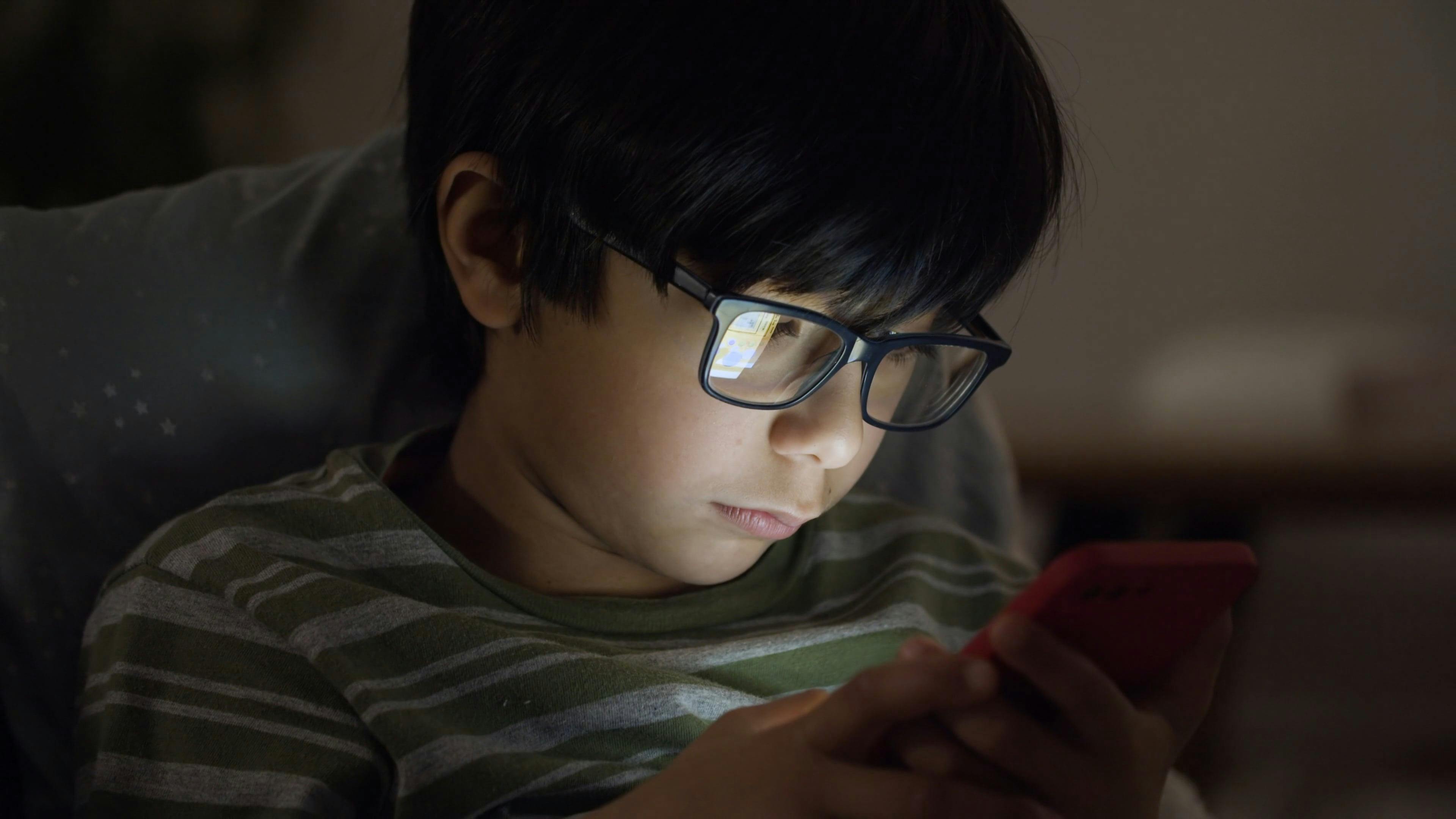 Boy Using a Smartphone · Free Stock Video
