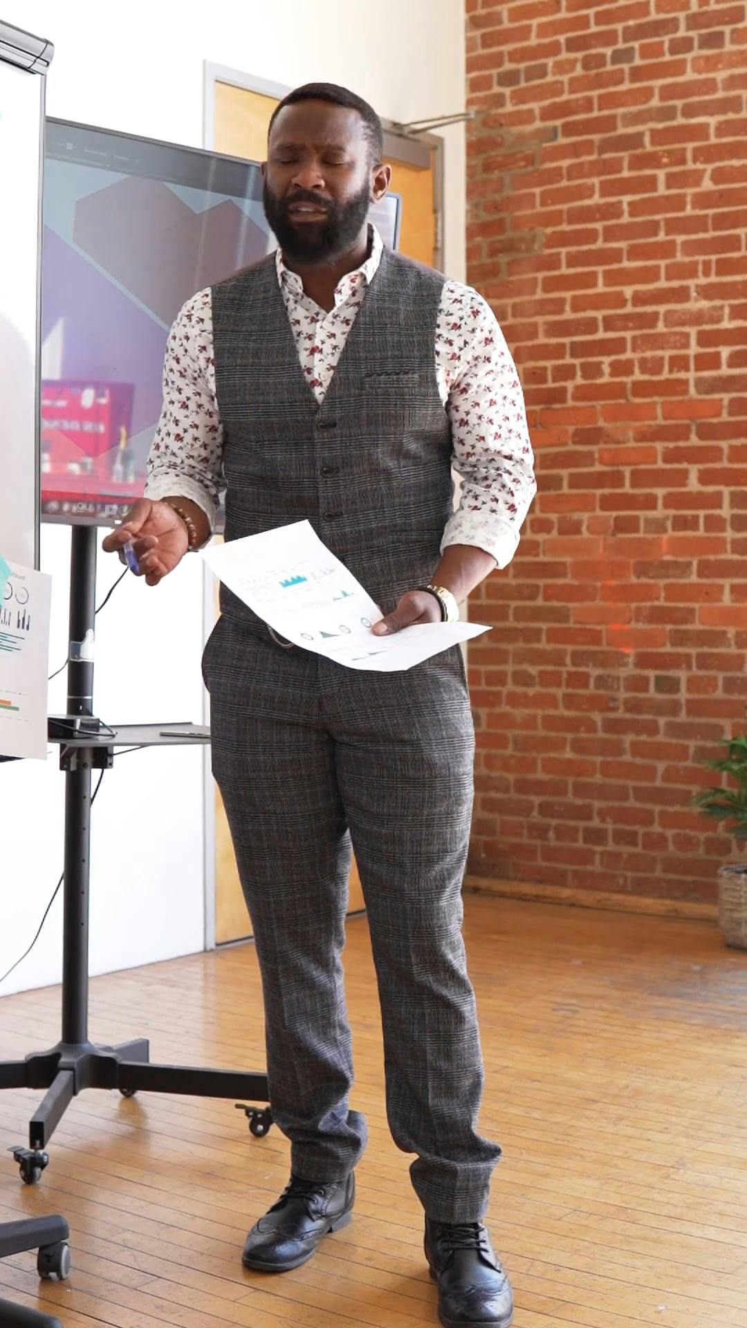 A Man Standing While Having a Presentation Free Stock Video Footage ...