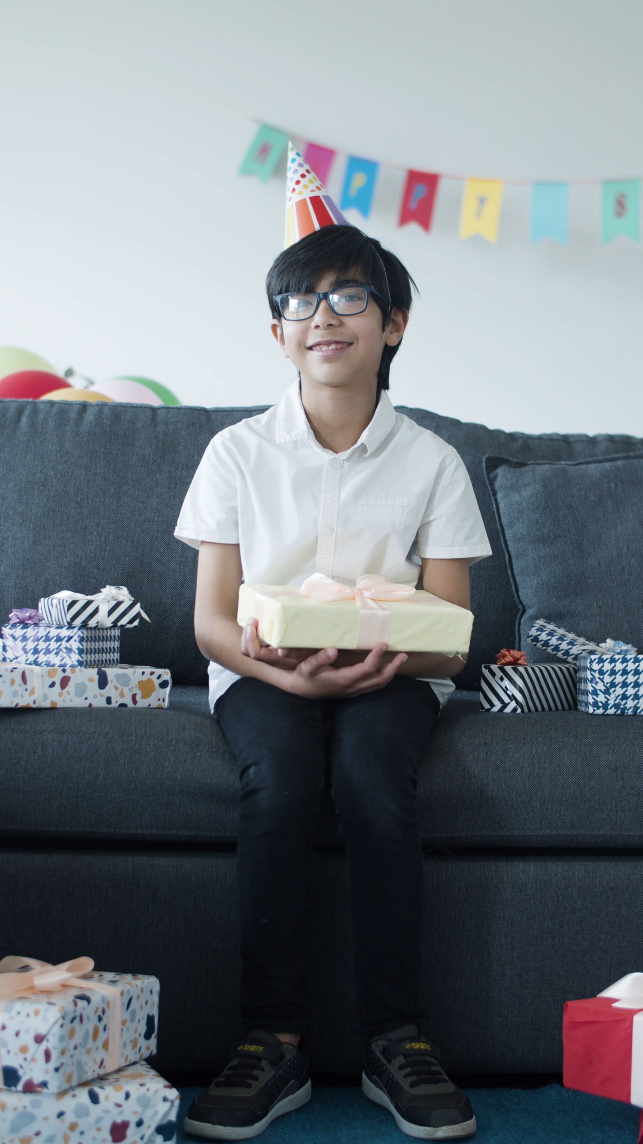 Video of a Boy Receiving Gift · Free Stock Video