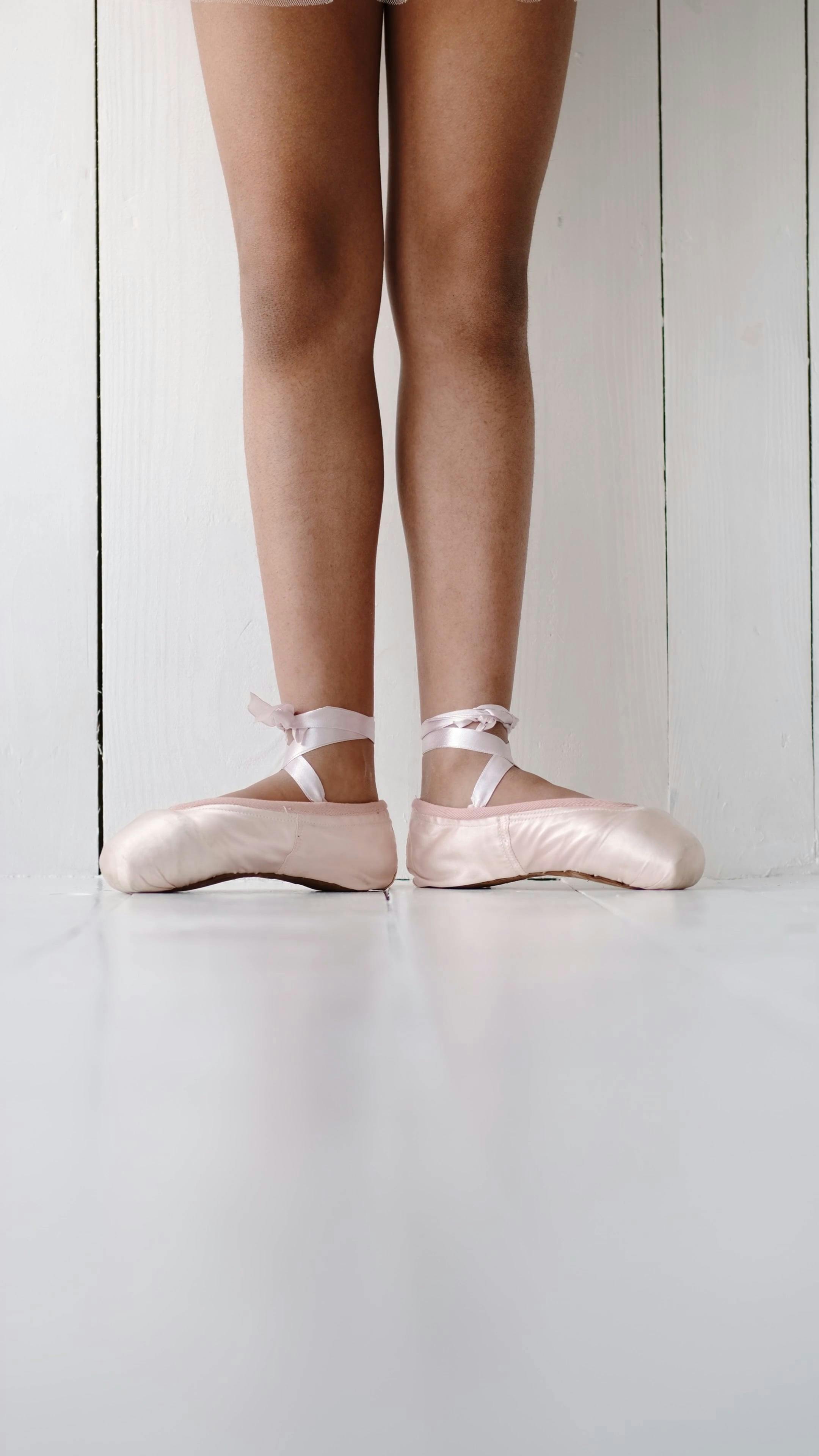 Ballerina Standing on Tiptoe · Free Stock Video