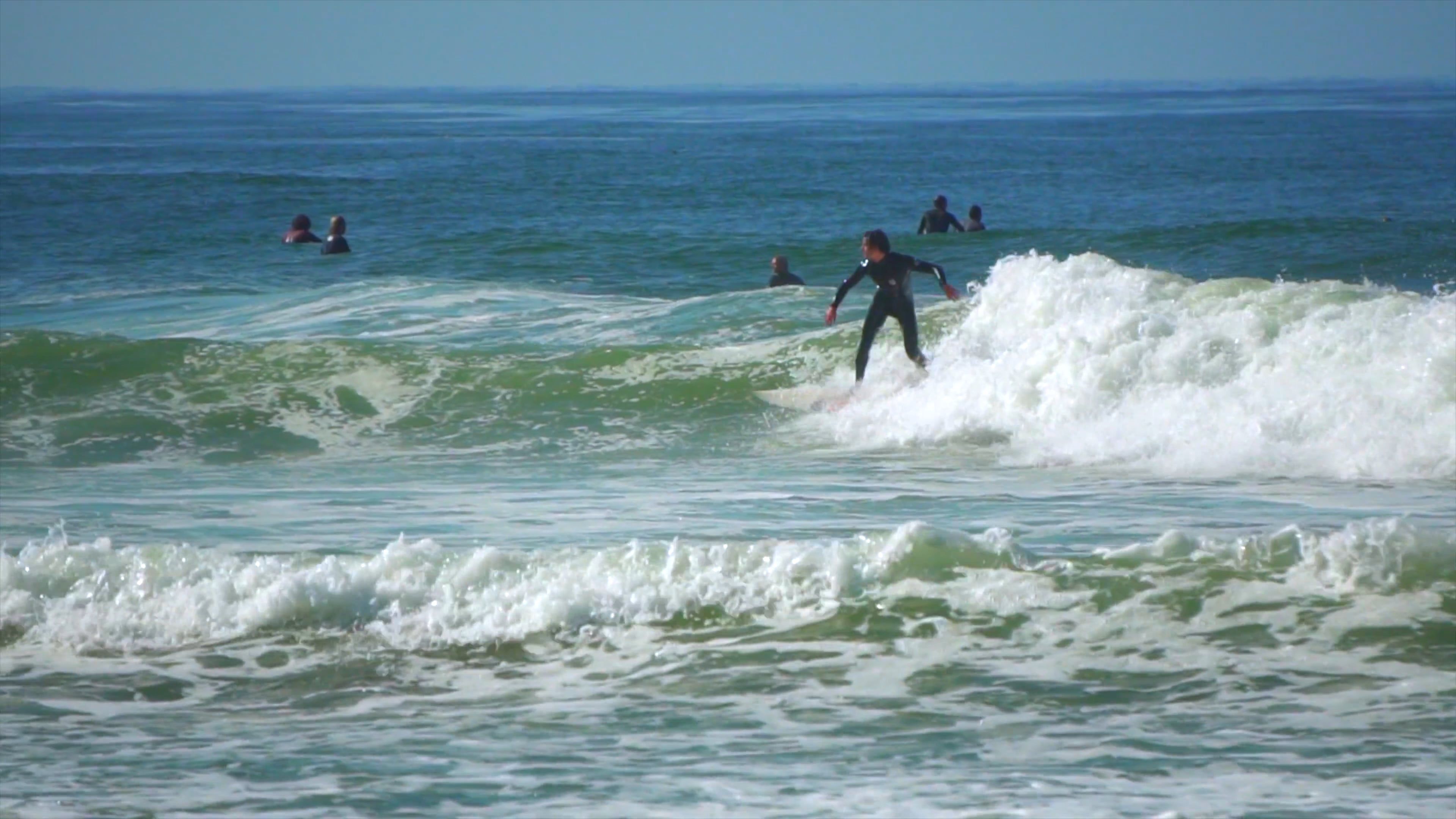 A Man Surfing on the Waves Free Stock Video Footage, Royalty-Free 4K ...