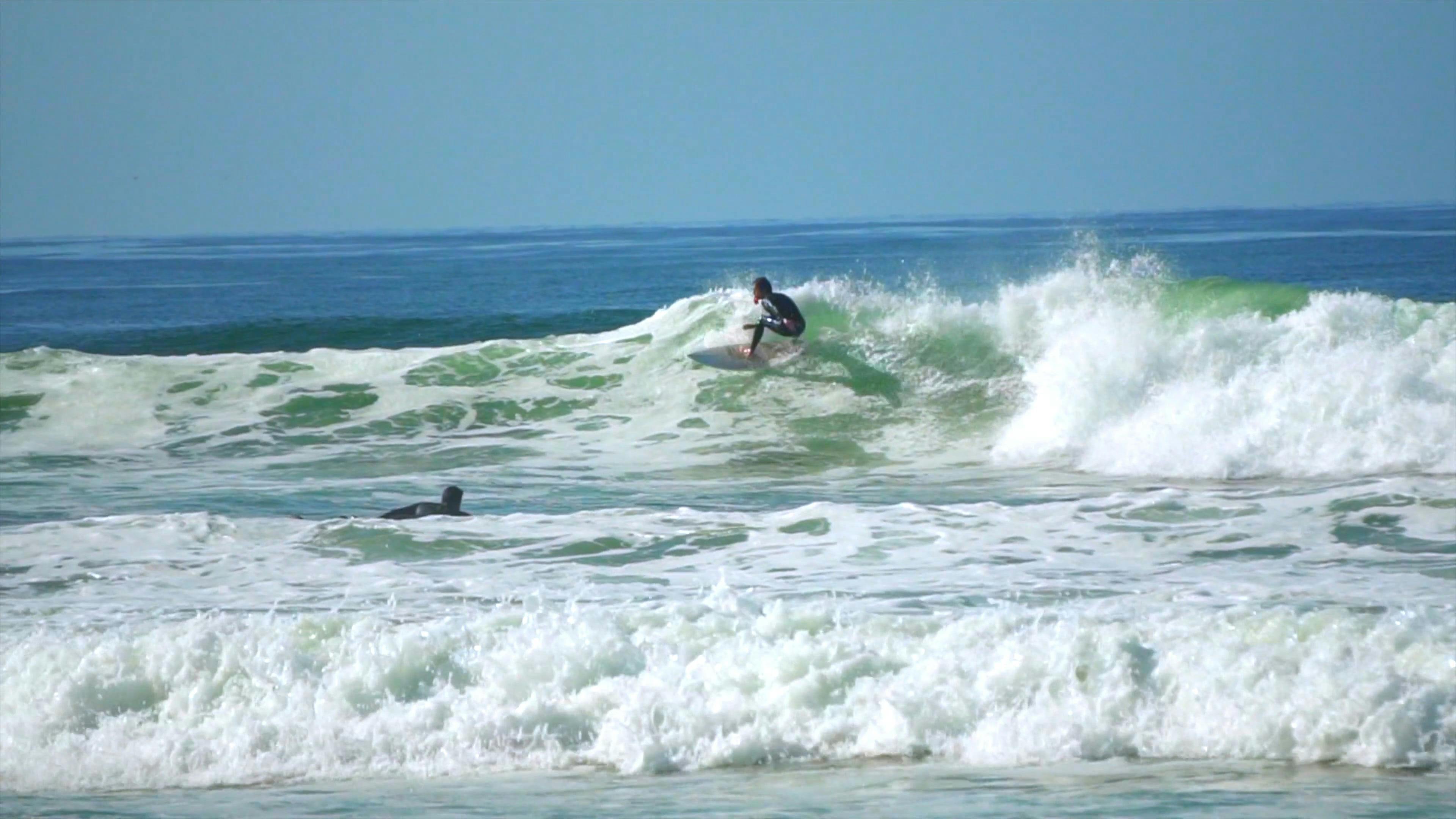 A Surfer Riding the Sea Waves Free Stock Video Footage, Royalty-Free 4K ...