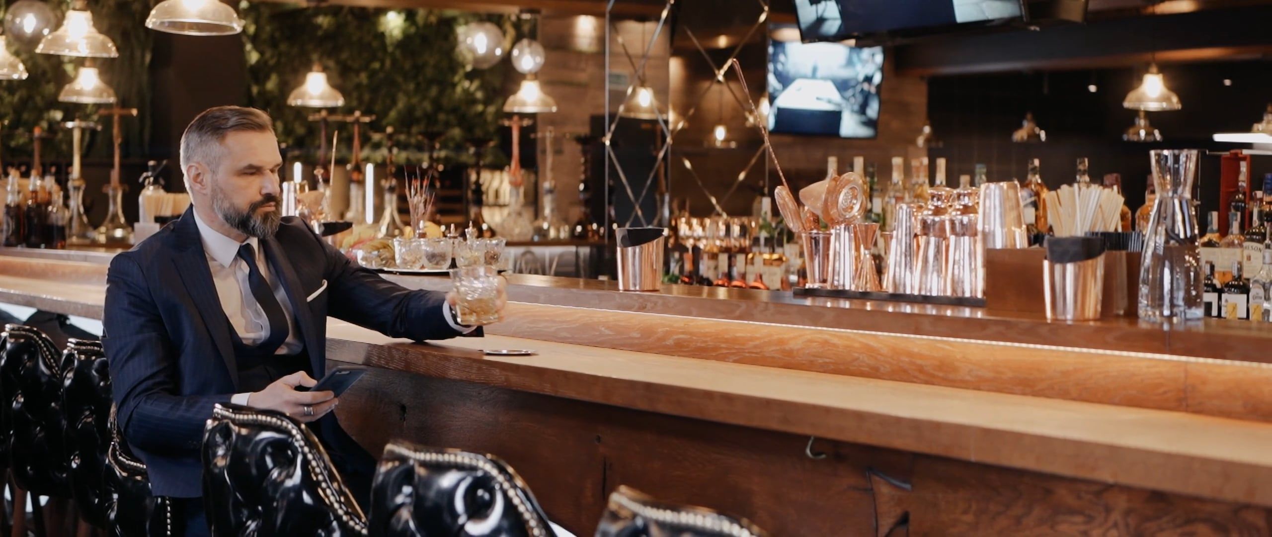 People Socializing at the Bar · Free Stock Video