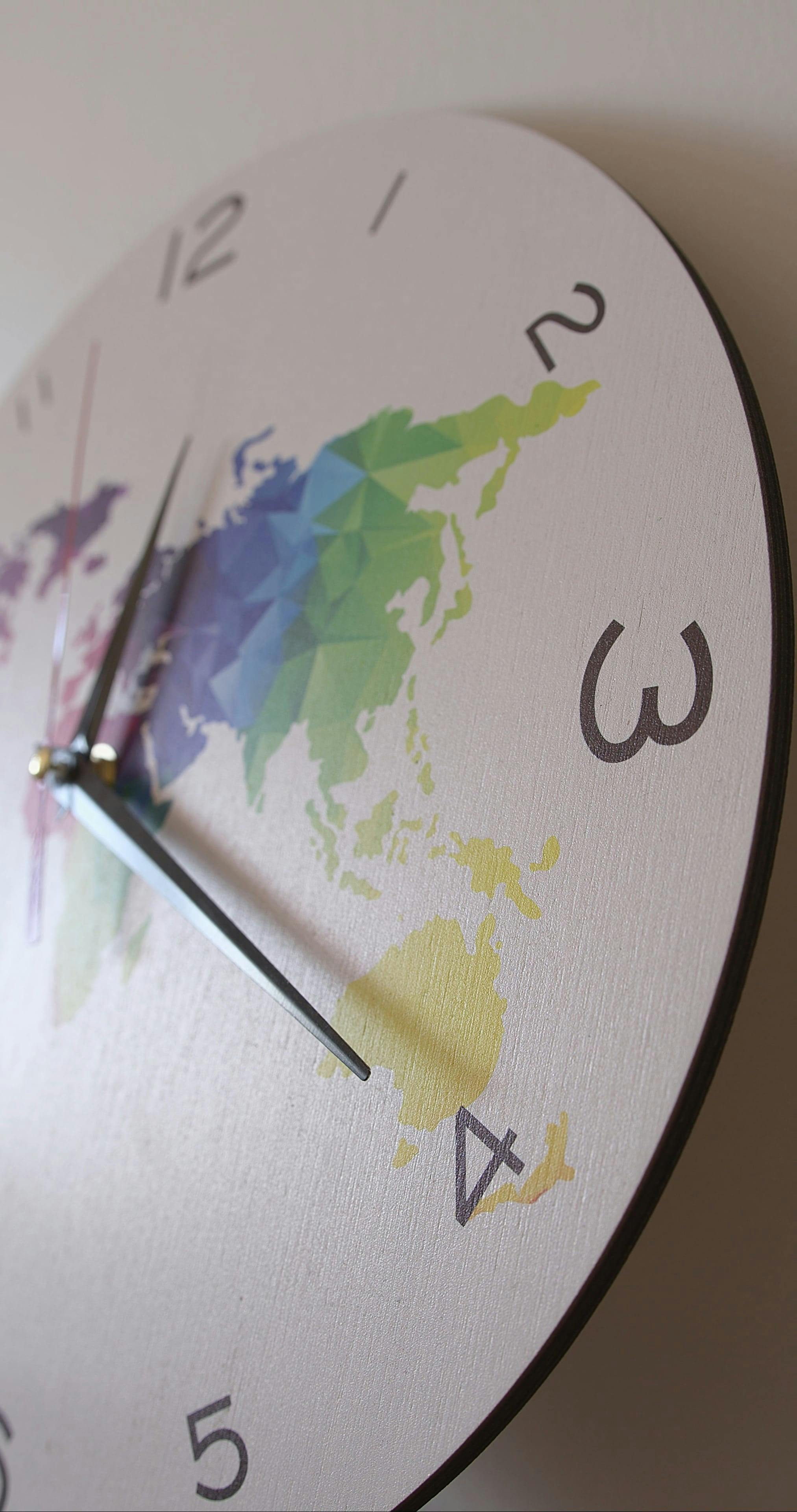 A Clock with a Map Design Free Stock Video Footage, Royalty-Free 4K ...