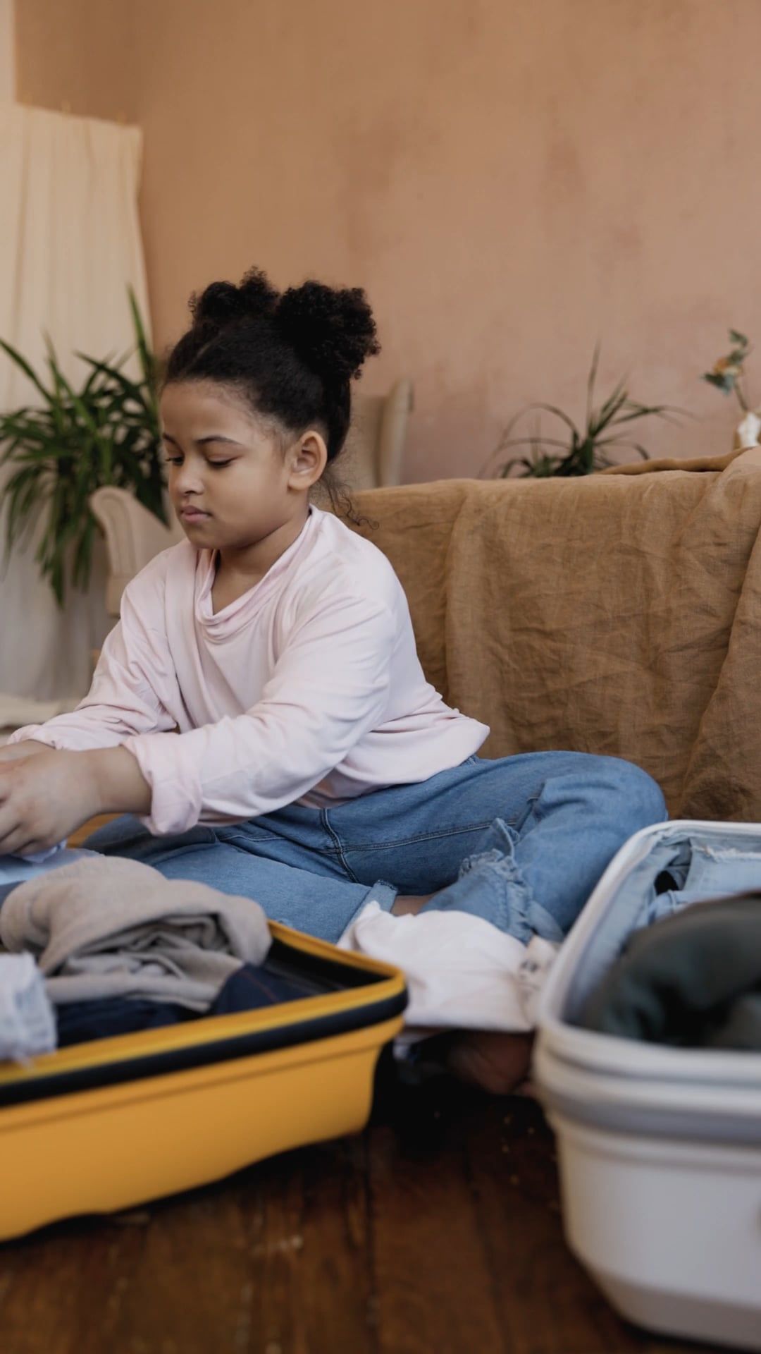 Lady Packing her Luggage · Free Stock Video