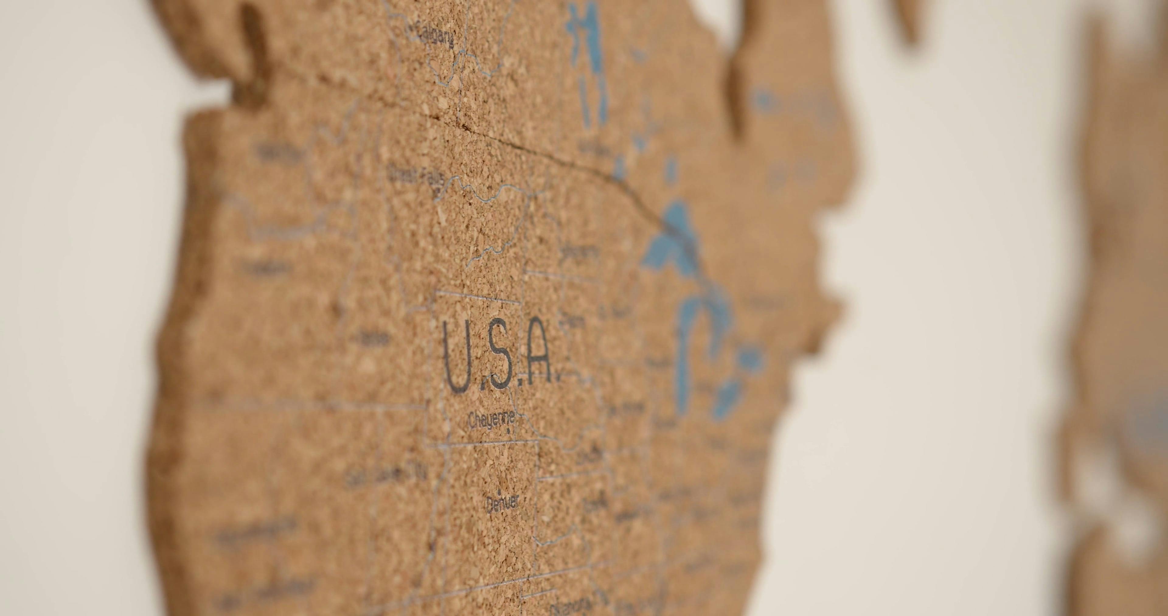 Cut Out Map by the Wall Free Stock Video Footage, Royalty-Free 4K & HD ...