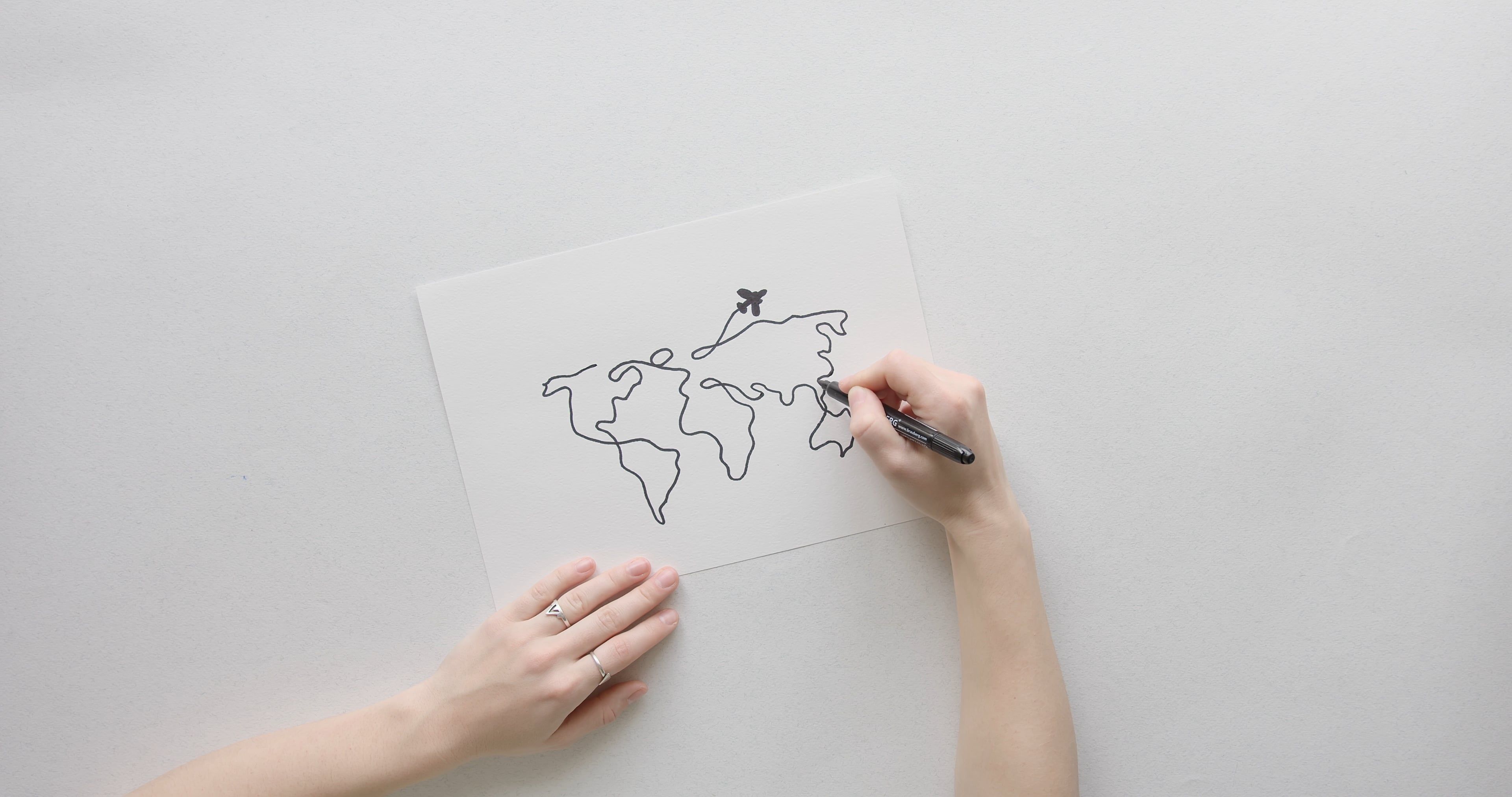 Person Drawing a World Map Free Stock Video Footage, Royalty-Free 4K ...