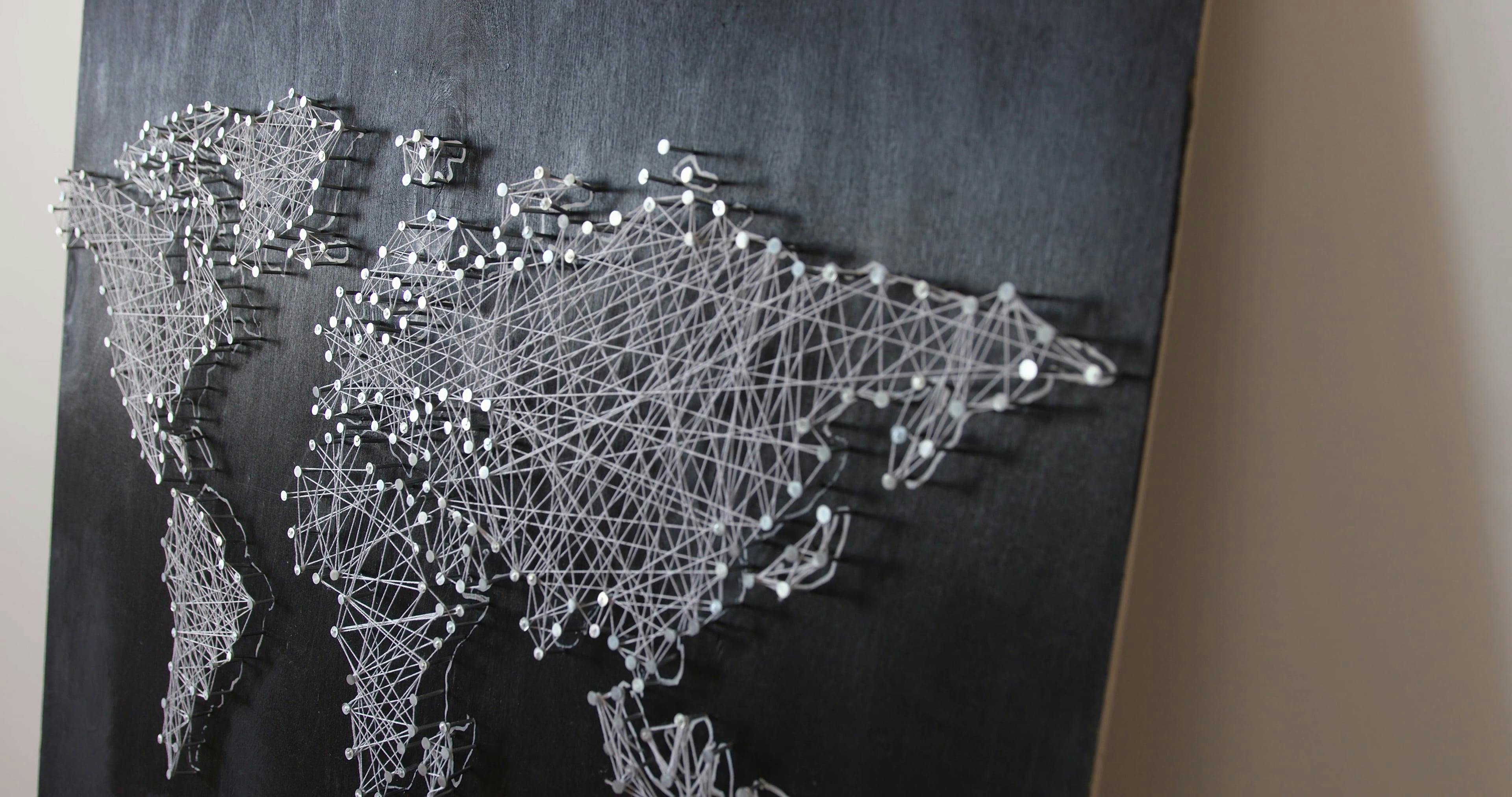 Map Illustration Using Strings Free Stock Video Footage, Royalty-Free ...