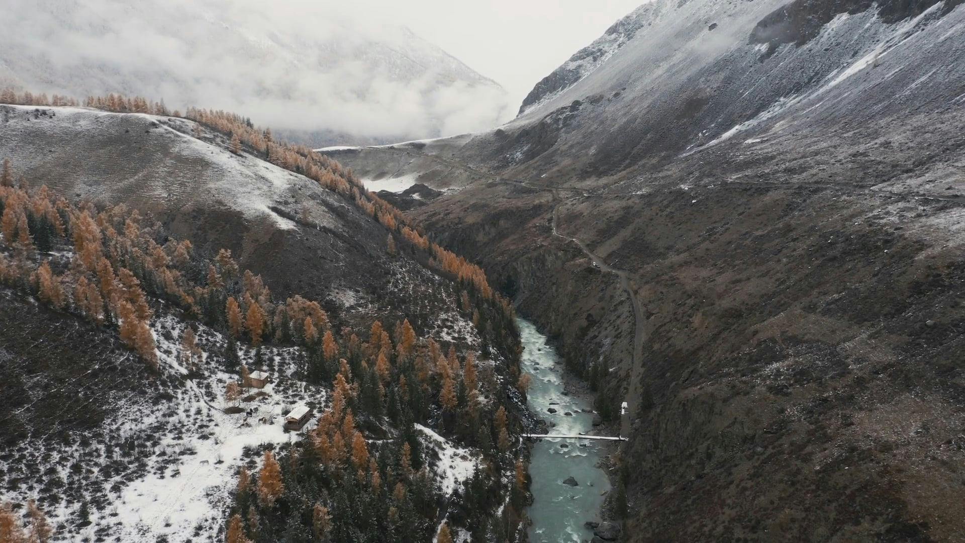 Aerial View of Majestic Waterfall in Lush Forest Free Stock Video ...