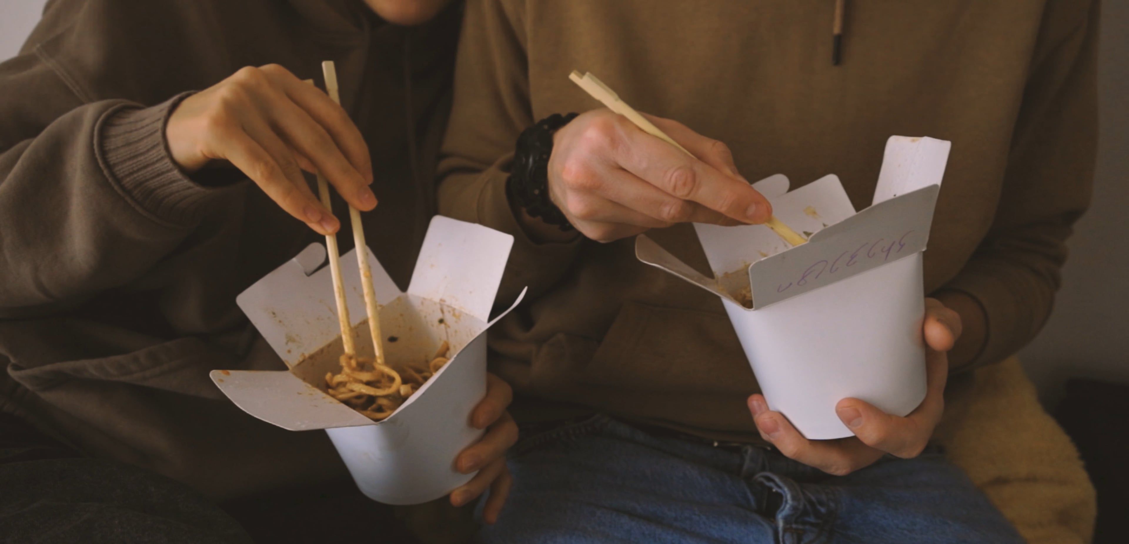 Couple Enjoying Noodles Free Stock Video Footage, Royalty-Free 4K & HD ...