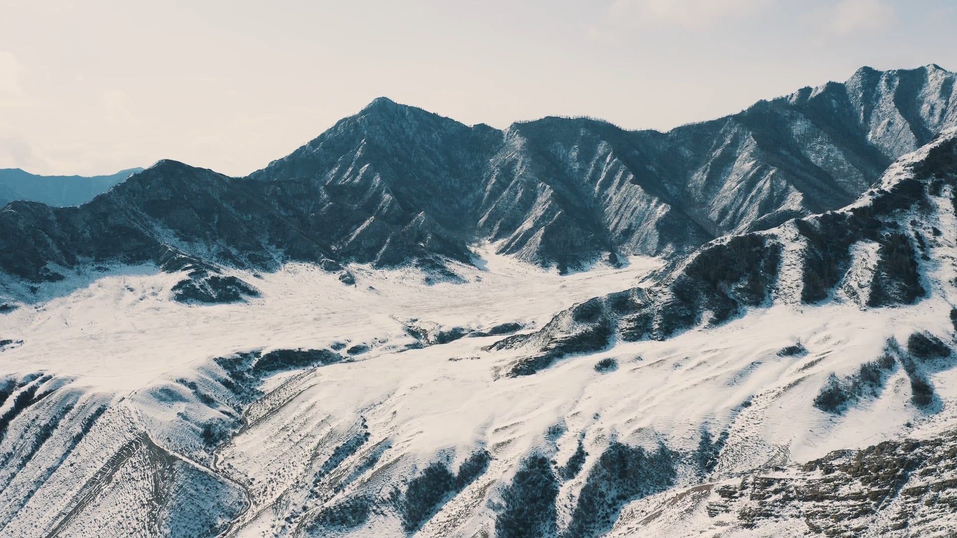 Snow Covered Rocky Mountains Free Stock Video Footage, Royalty-Free 4K ...