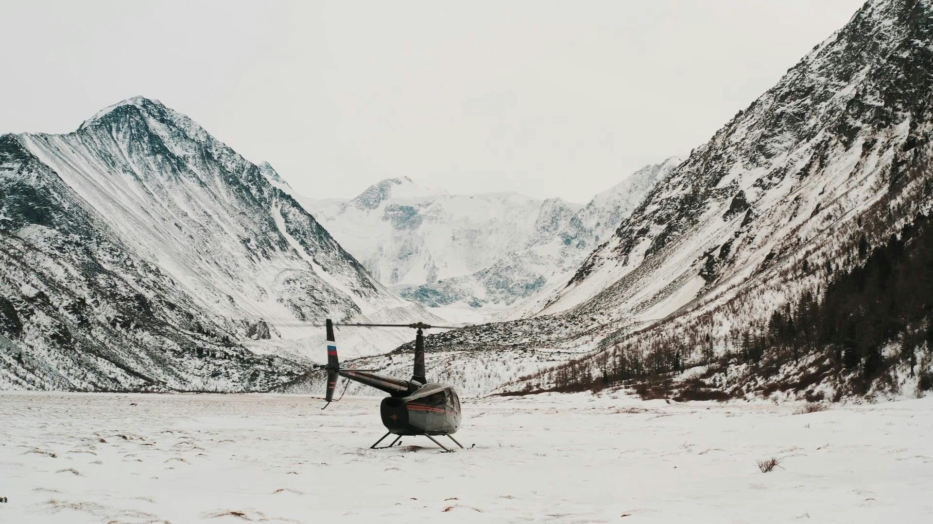 Video of Helicopter on a Snow Covered Land Free Stock Video Footage ...