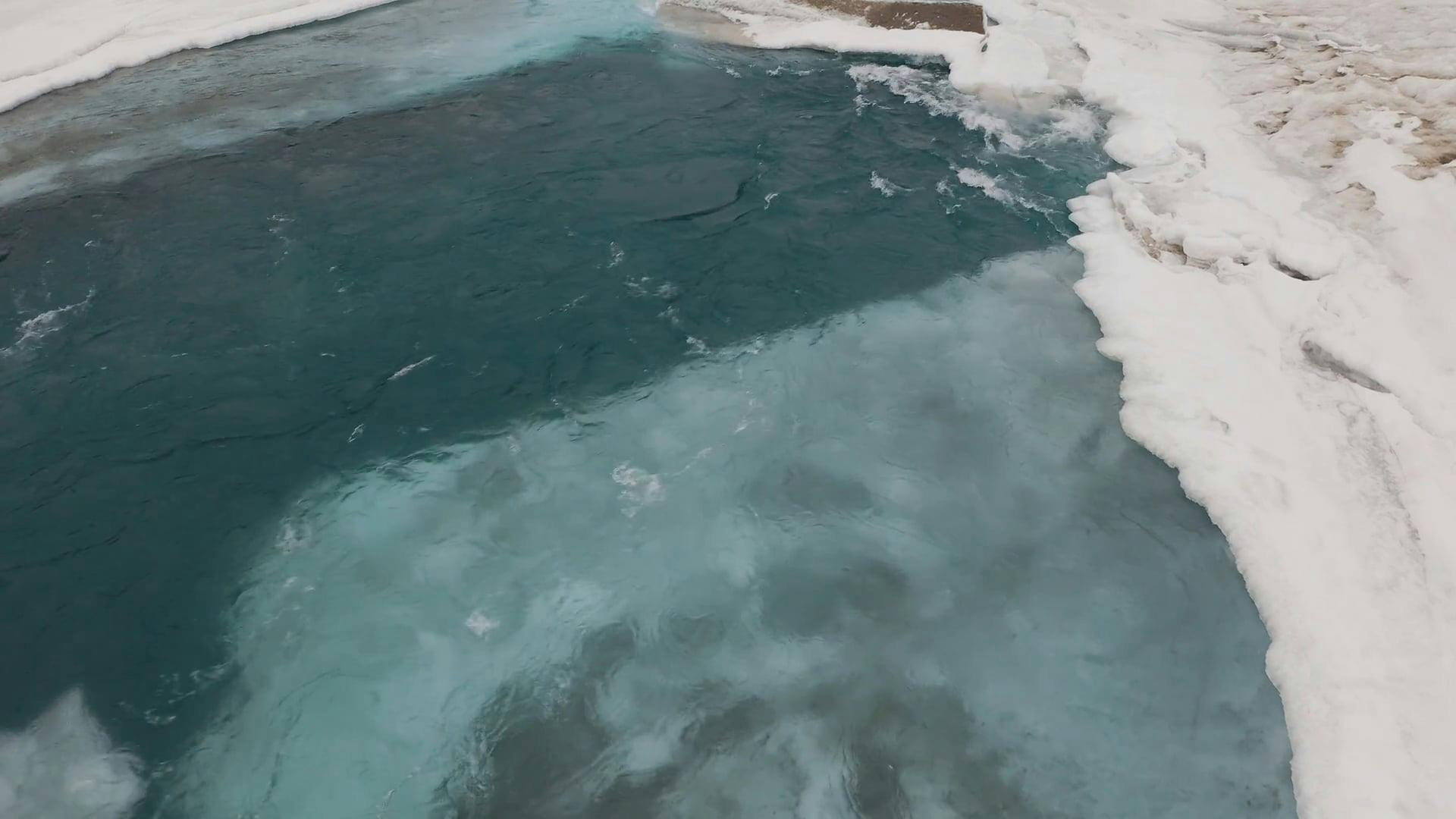 Strong Current of Water Flowing on a Lake Free Stock Video Footage ...