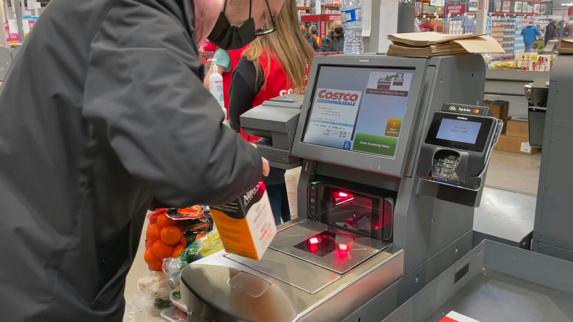 Man Getting Food In The Freezer Of A Grocery Free Stock Video Footage ...