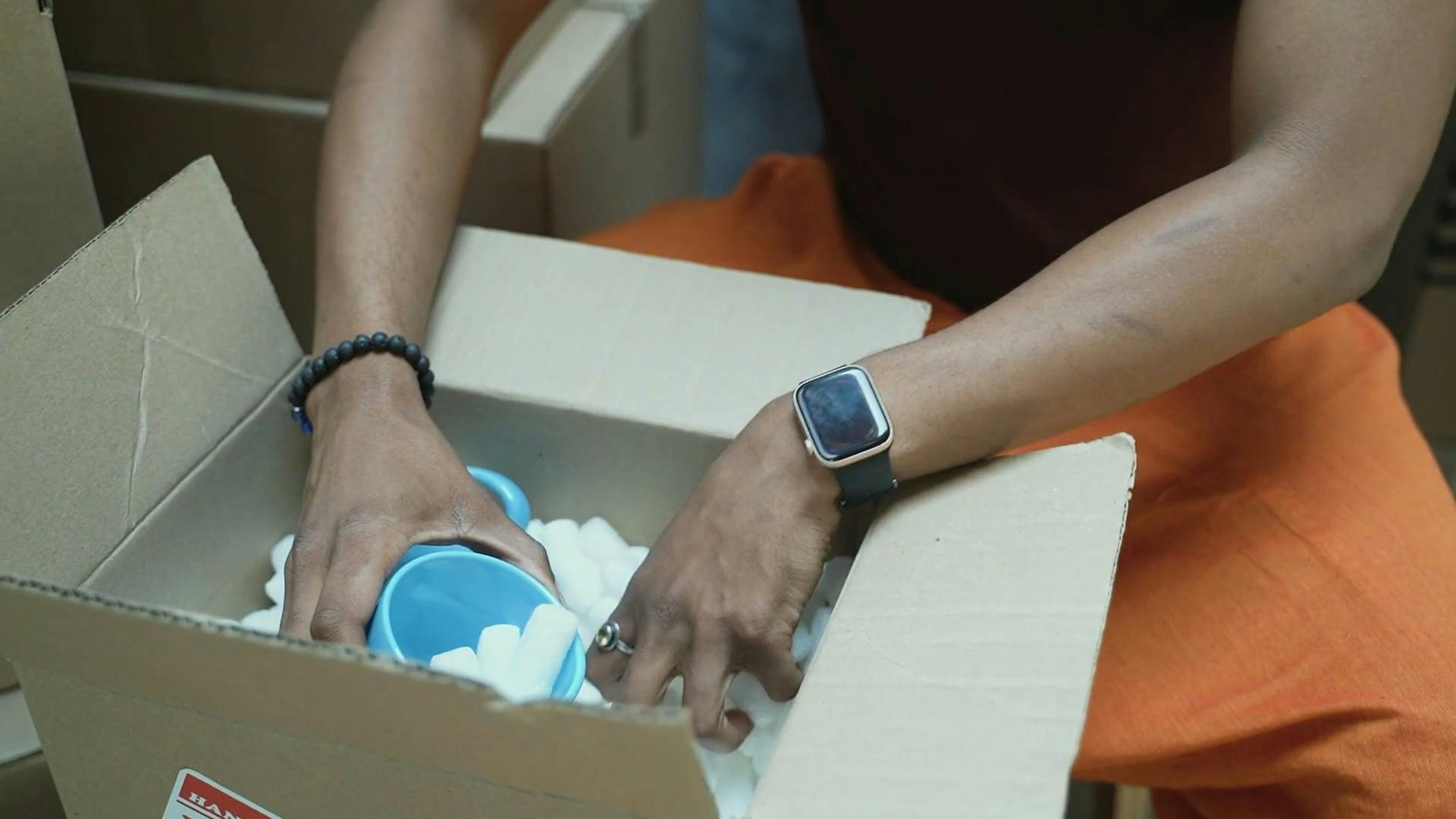 Couple Putting Labels on Boxes Free Stock Video Footage, Royalty-Free ...