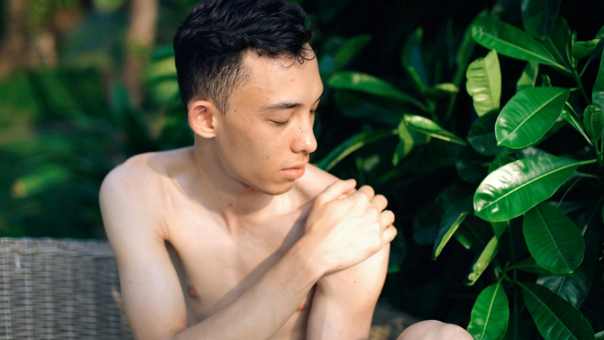 A Man Applying Sunscreen on His Skin Free Stock Video Footage, Royalty ...
