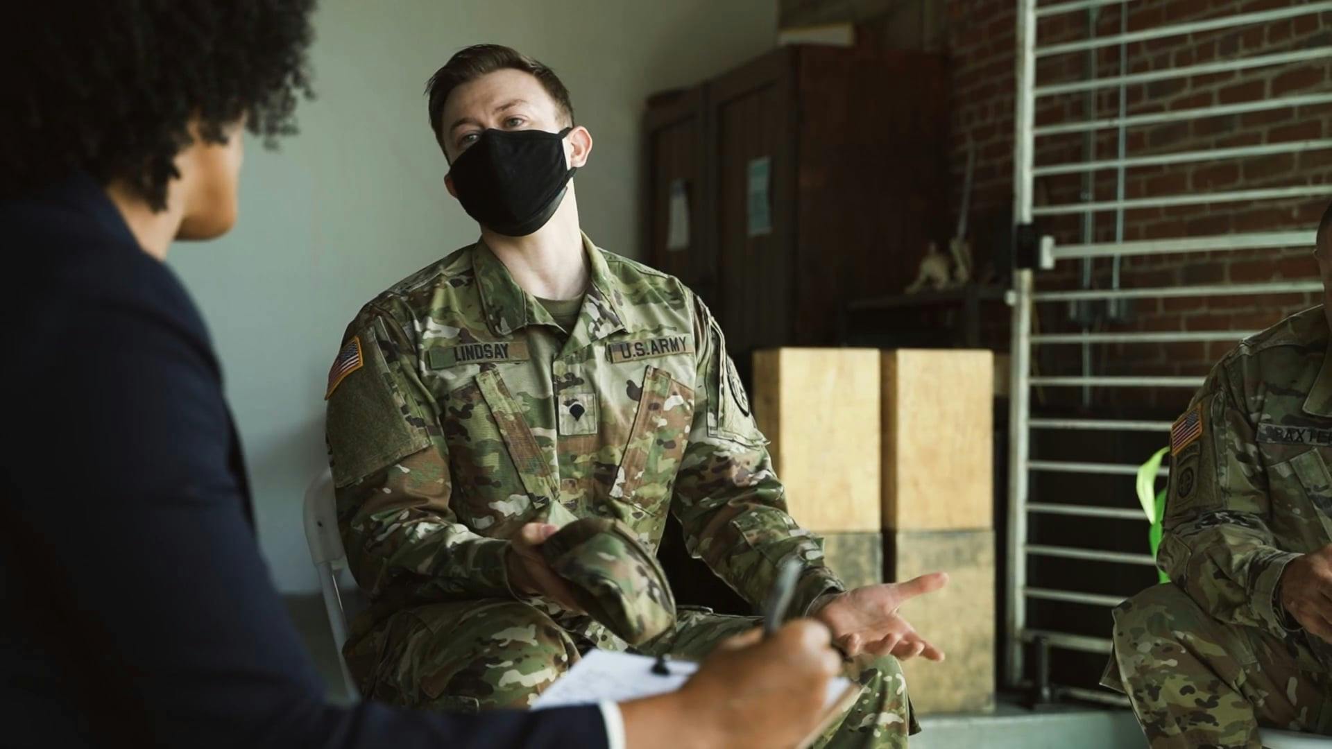 Photo of Soldier Talking to a Therapist · Free Stock Video