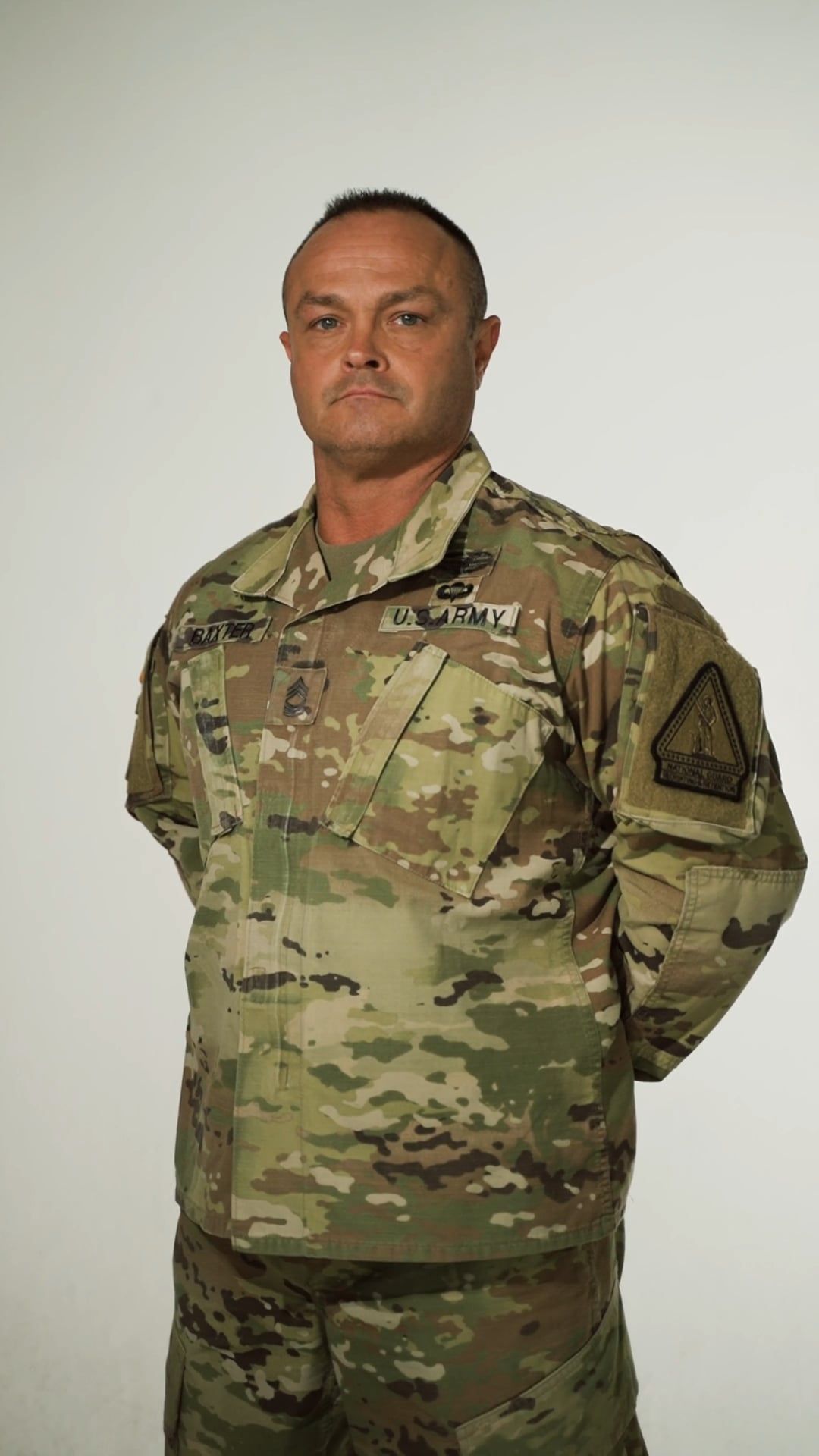 A US Army Man on his Uniform Posing while Looking at Camera · Free ...