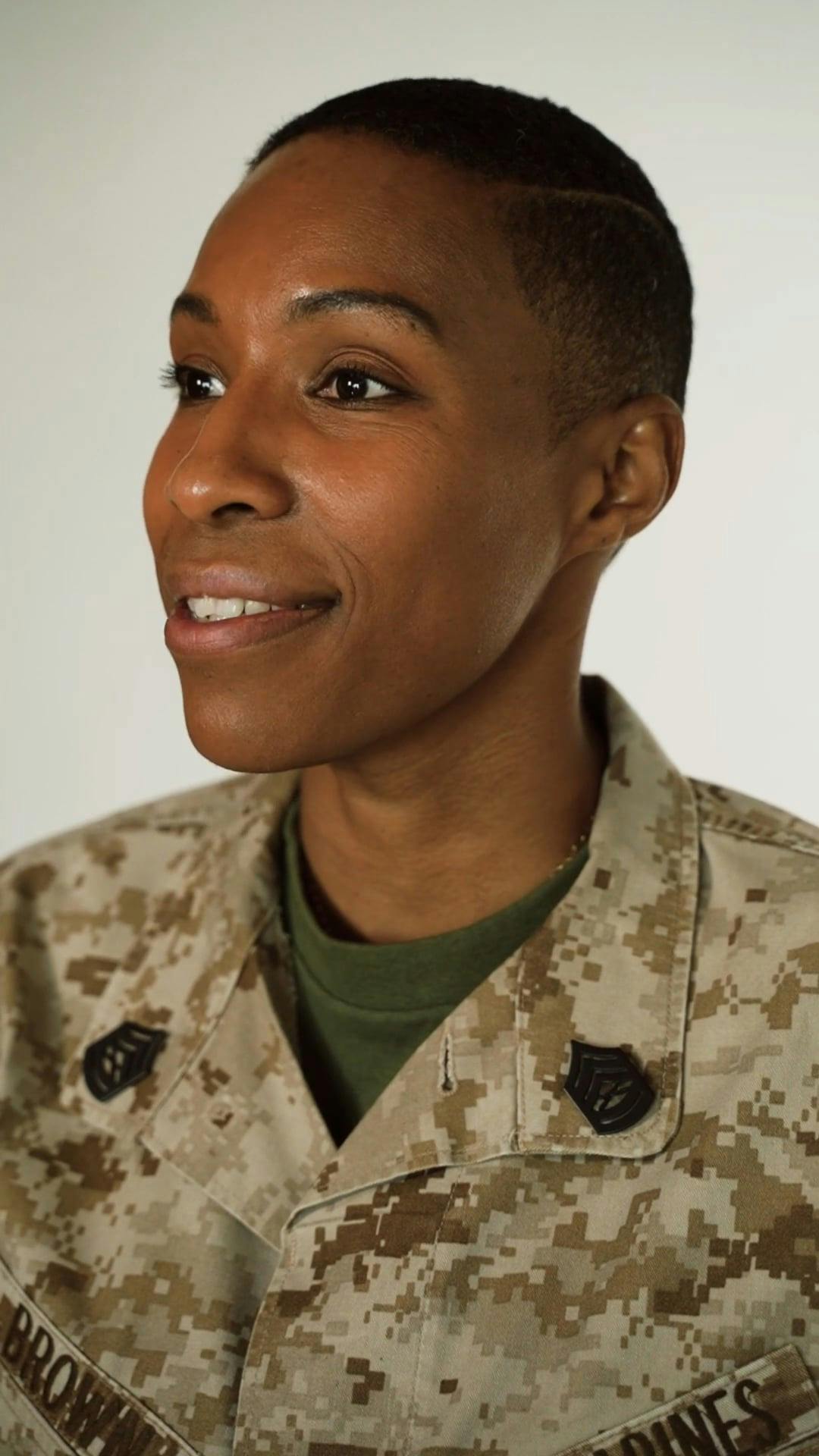 A US Army Man on his Uniform Posing while Looking at Camera Free Stock ...