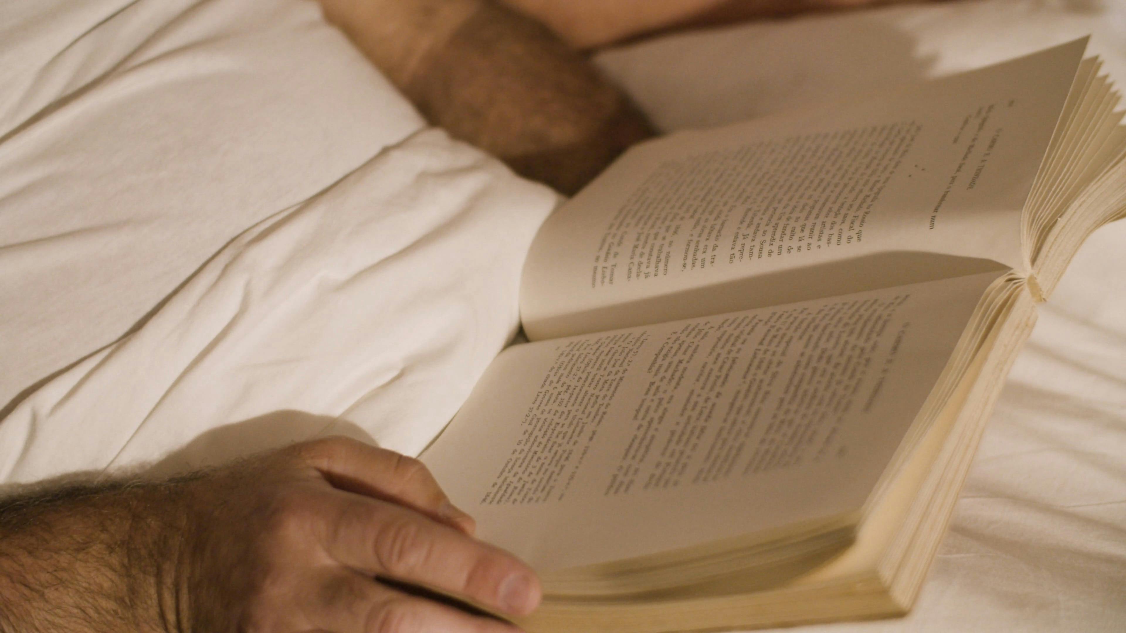 Close-Up View of Person Reading a Book · Free Stock Video