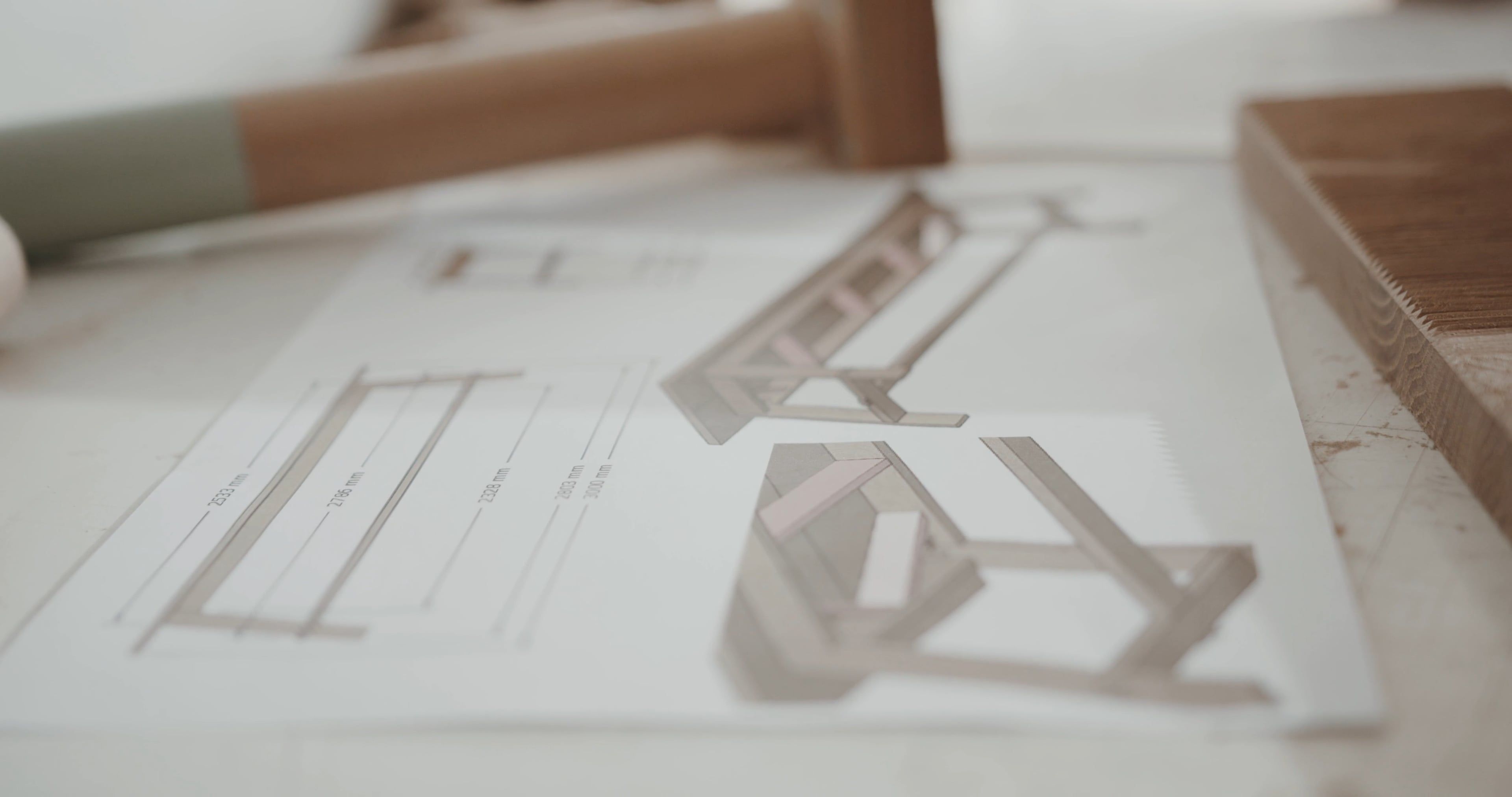 Close-up Shot of Layout of a Table · Free Stock Video