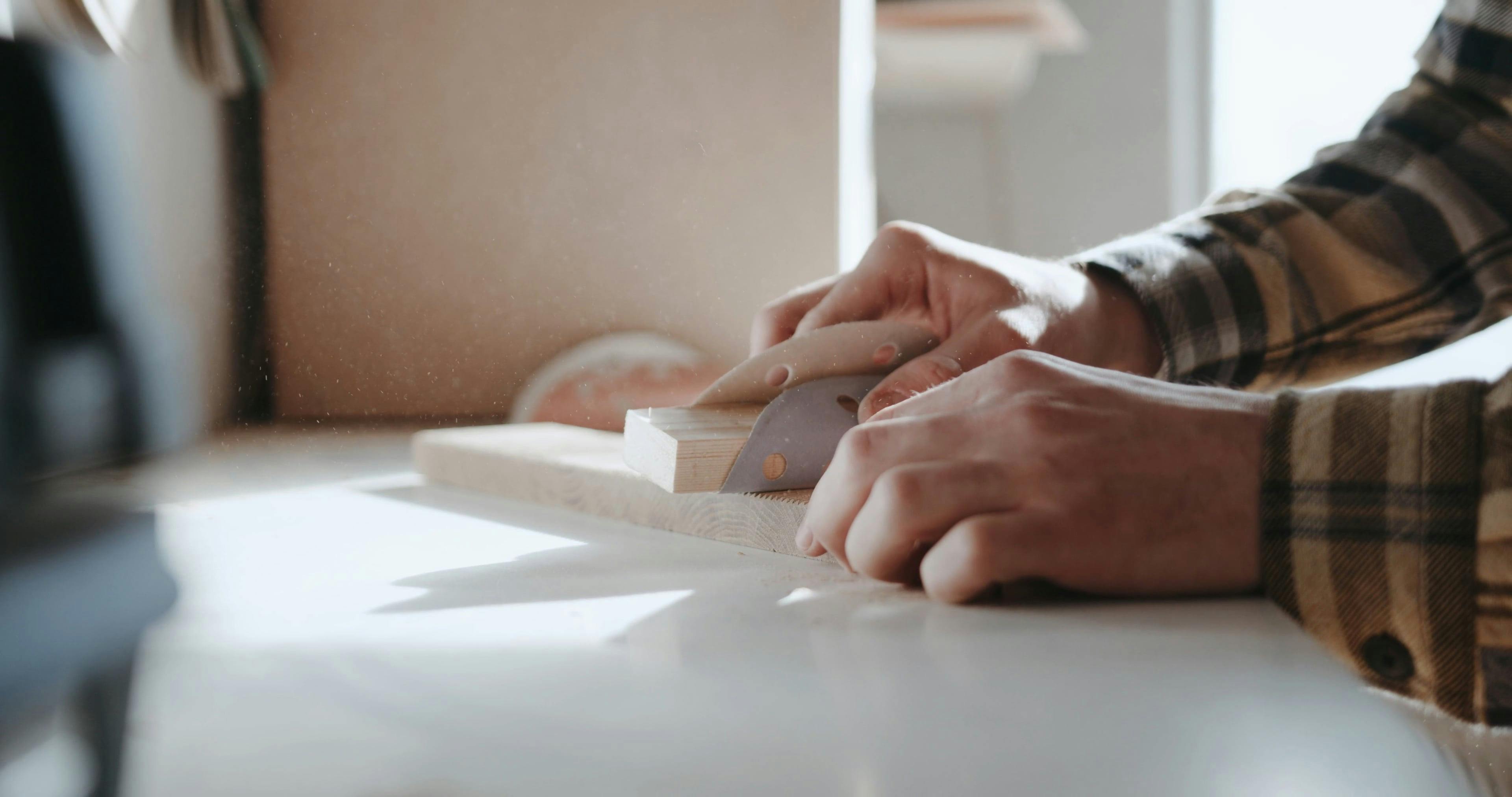 Person Sanding a Wood Free Stock Video Footage, Royalty-Free 4K & HD ...