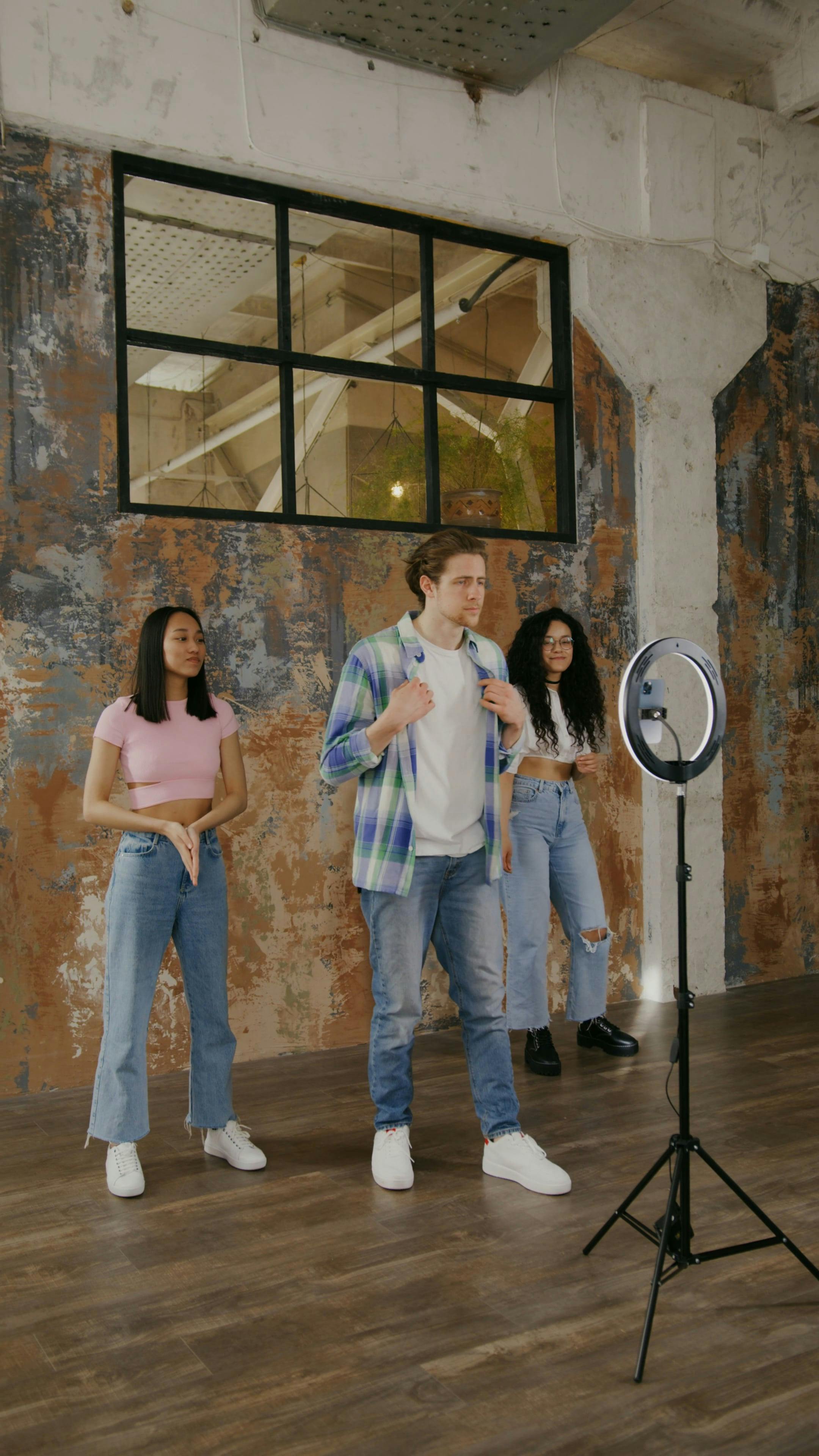 People Recording Themselves Dancing · Free Stock Video