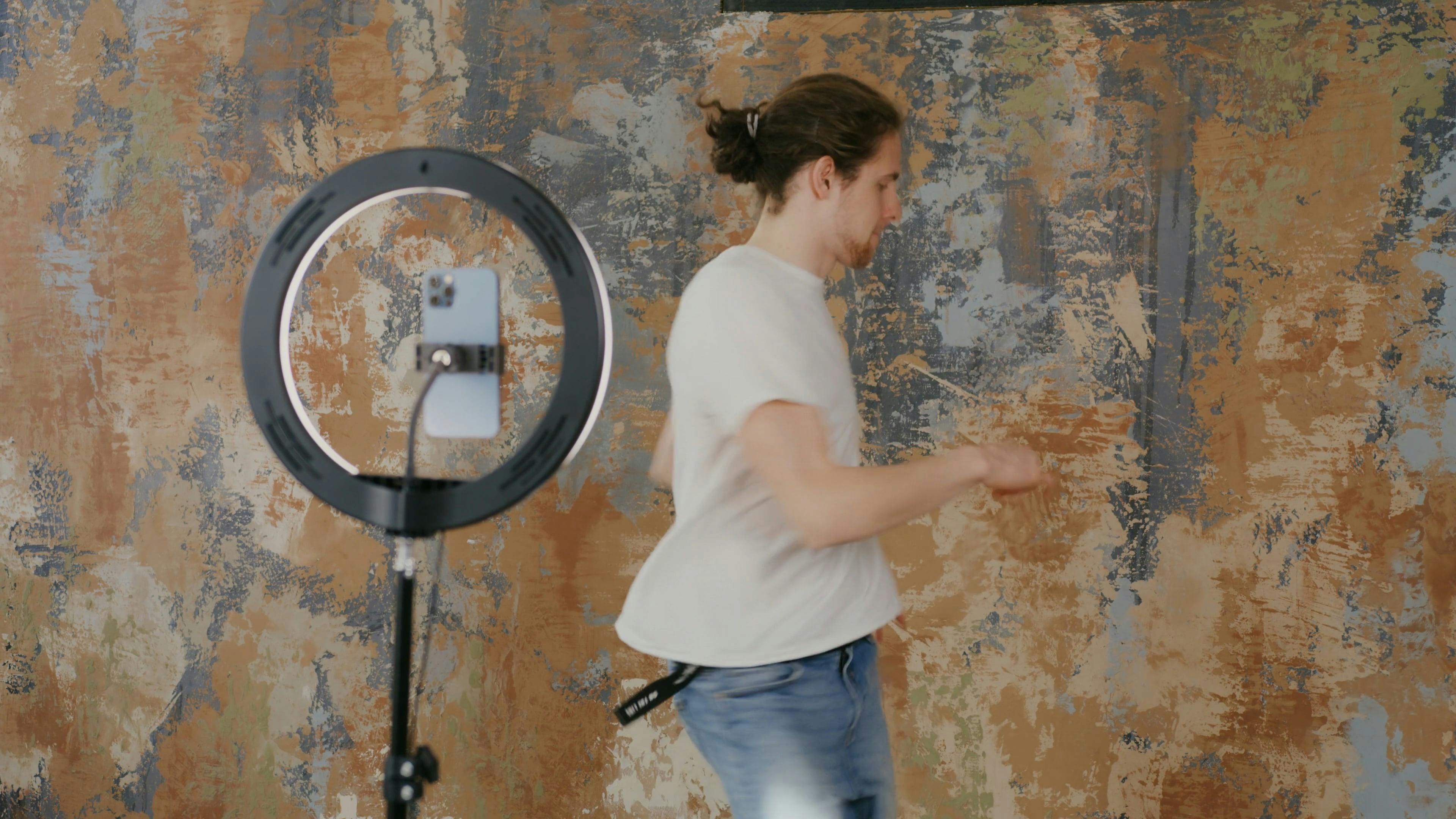 Man Recording Himself Dancing Free Stock Video Footage, Royalty-Free 4K ...