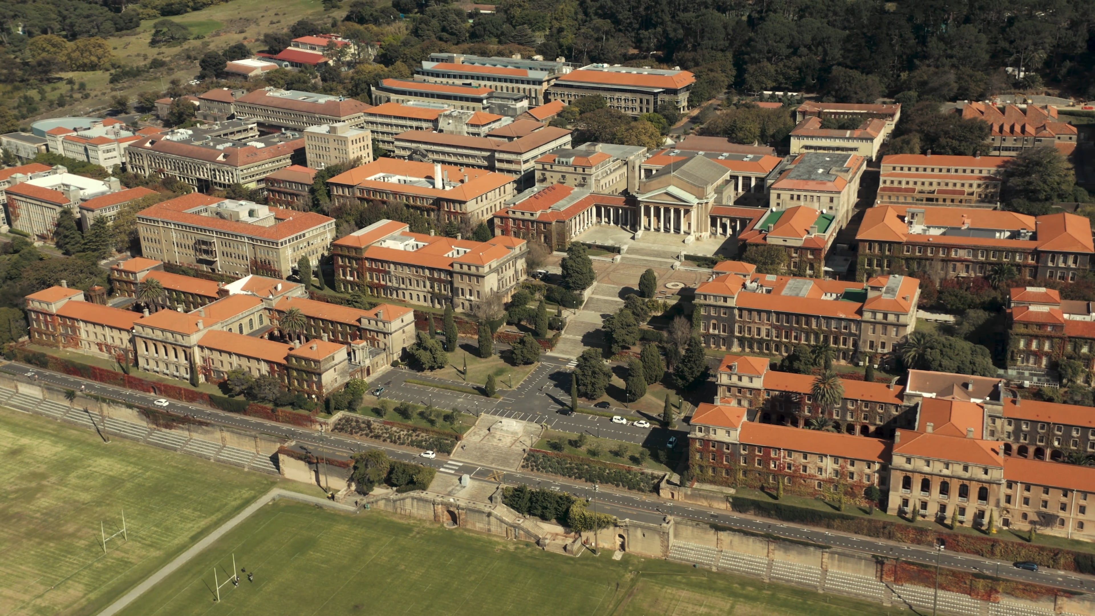 Drone Footage of a University Free Stock Video Footage, Royalty-Free 4K ...