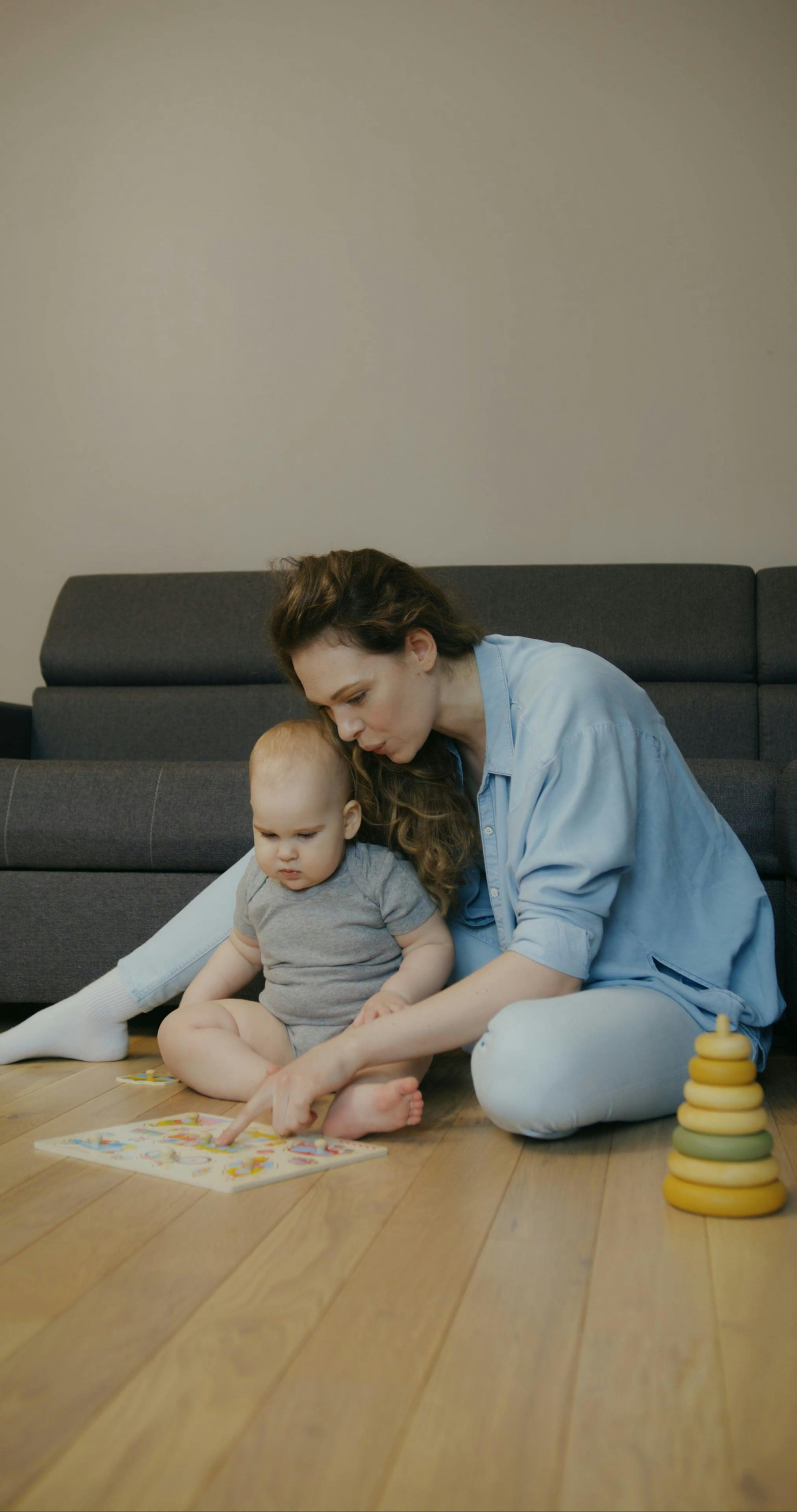 Mother and Baby Bonding Time while Playing Free Stock Video Footage ...