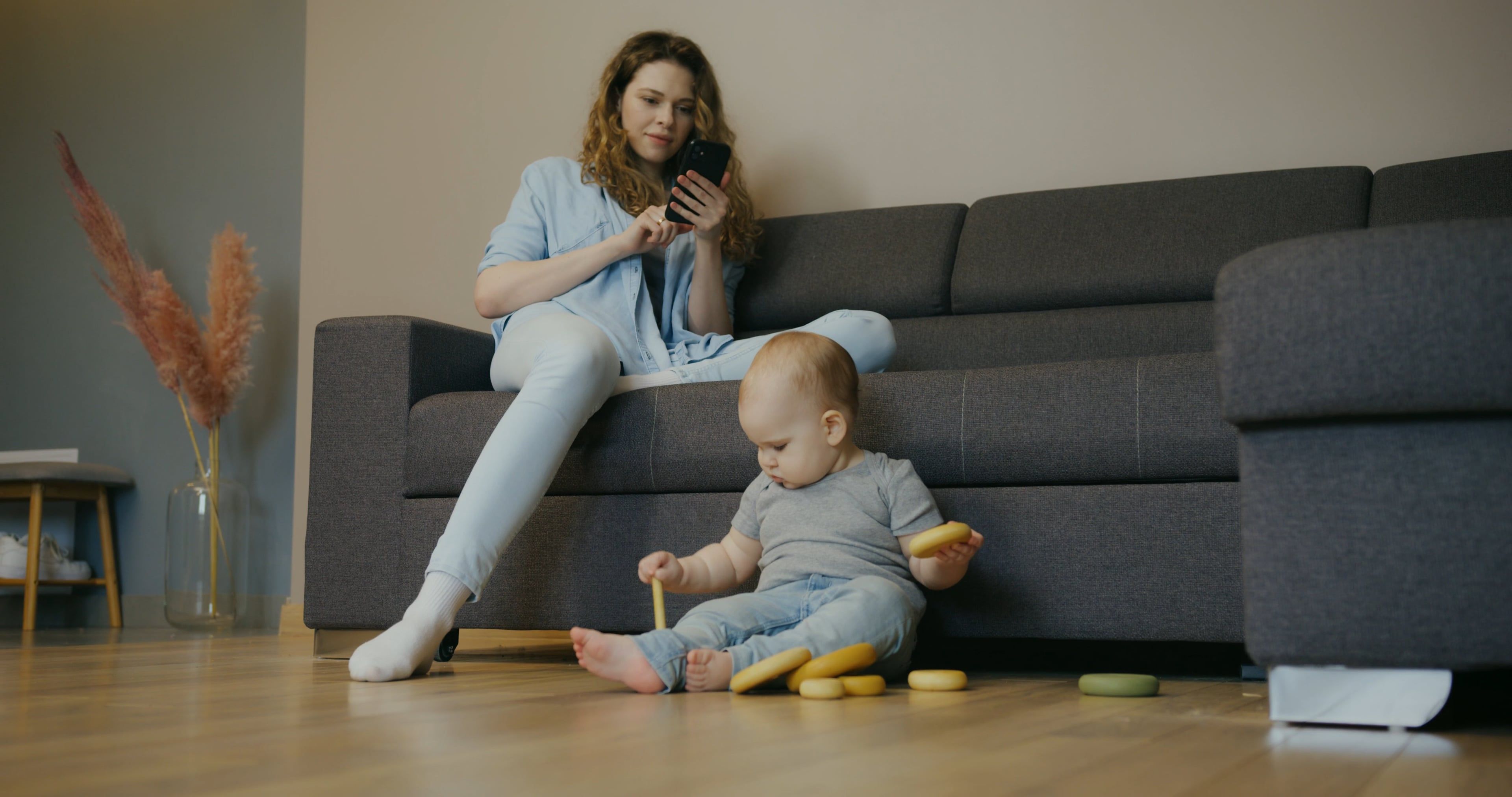 Mother Looking After Baby Free Stock Video Footage, Royalty-Free 4K ...
