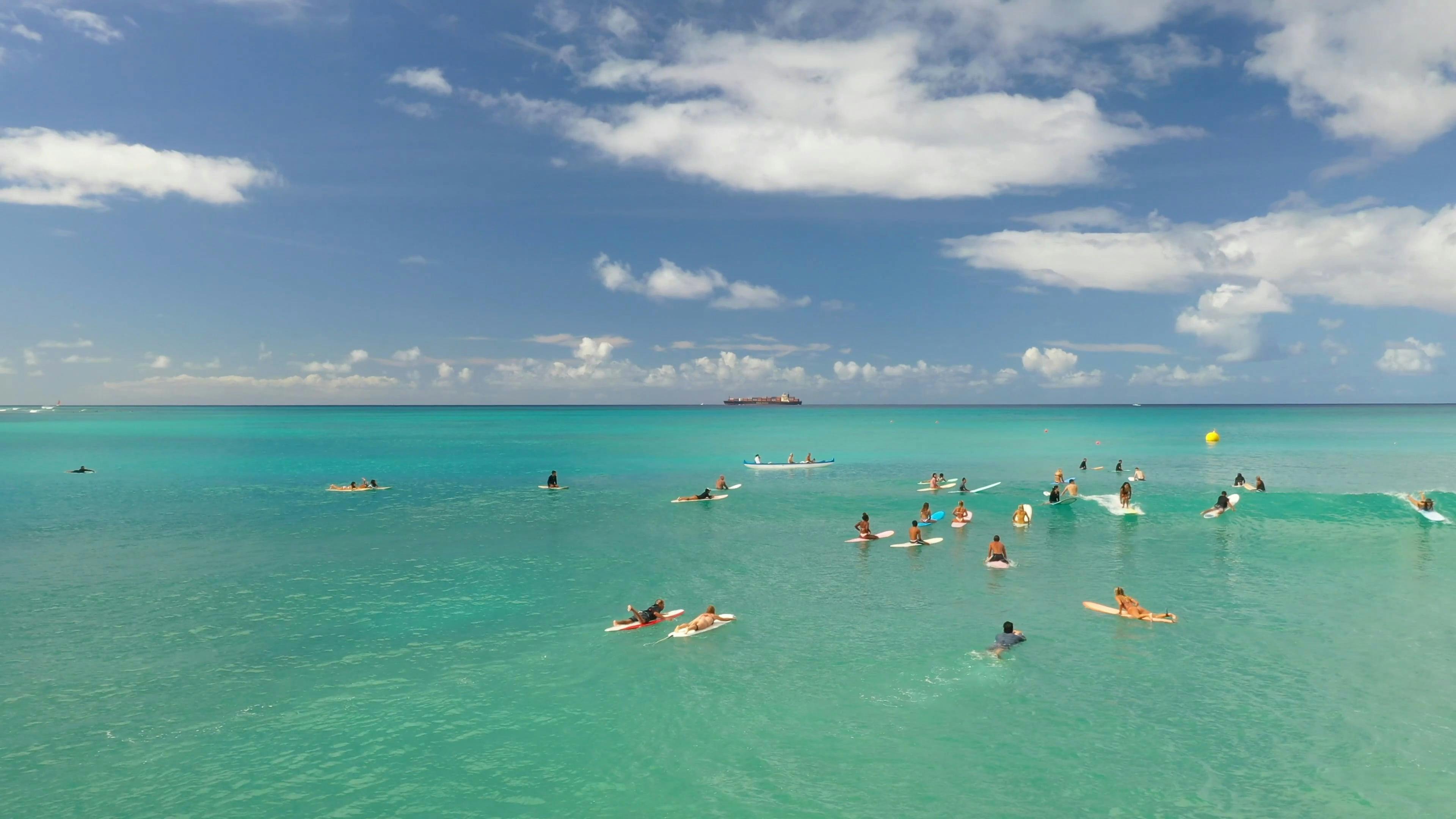 People Enjoying The Beach On A Sunny Day Free Stock Video Footage ...