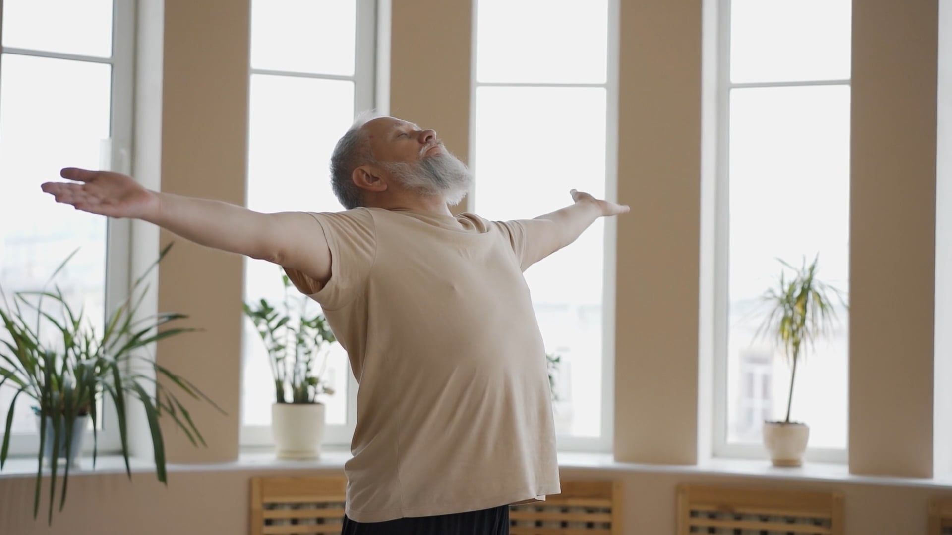 An Elderly Man Exercising Free Stock Video Footage, Royalty-Free 4K ...