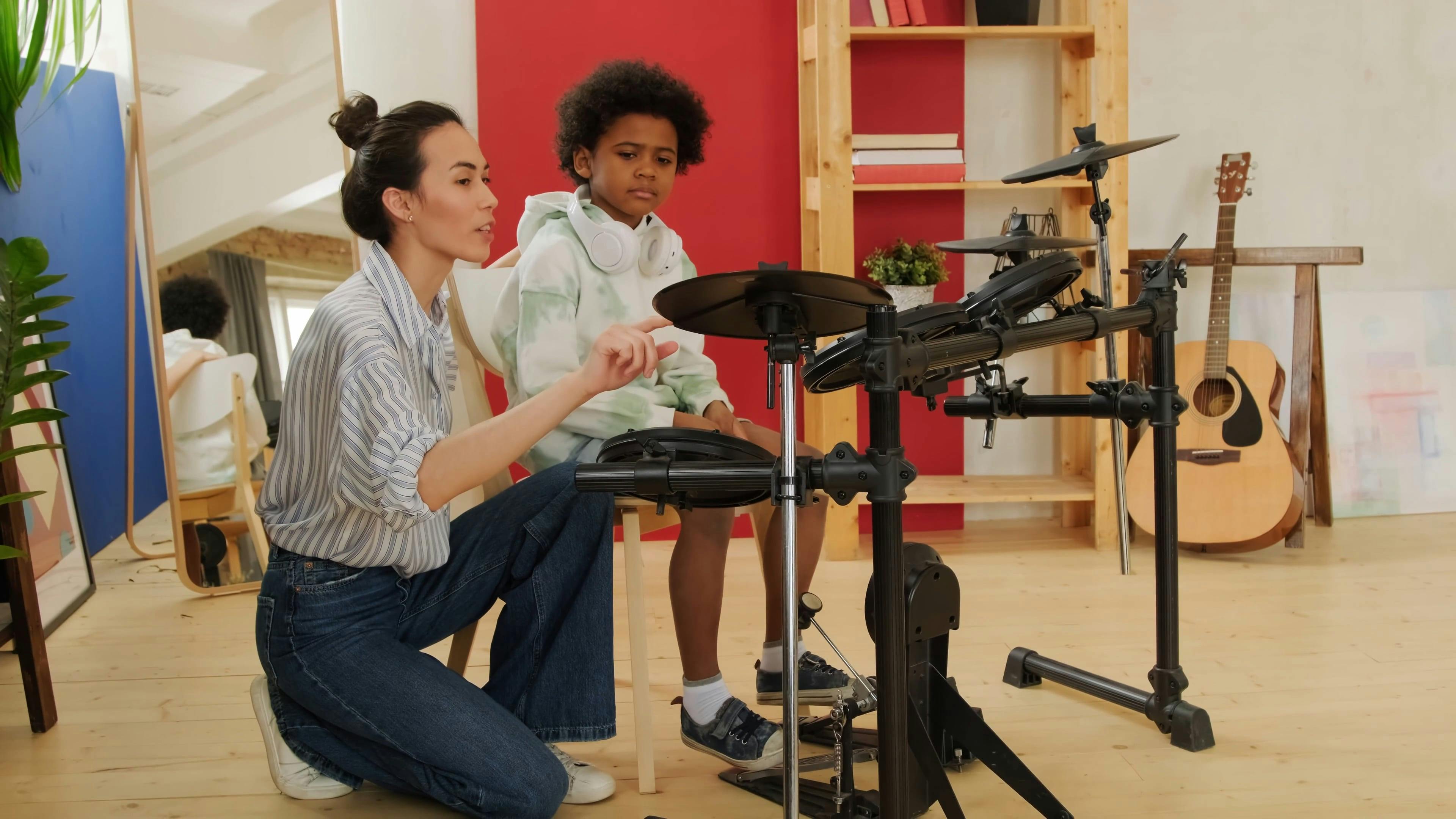 A Woman Beating the Drum · Free Stock Video