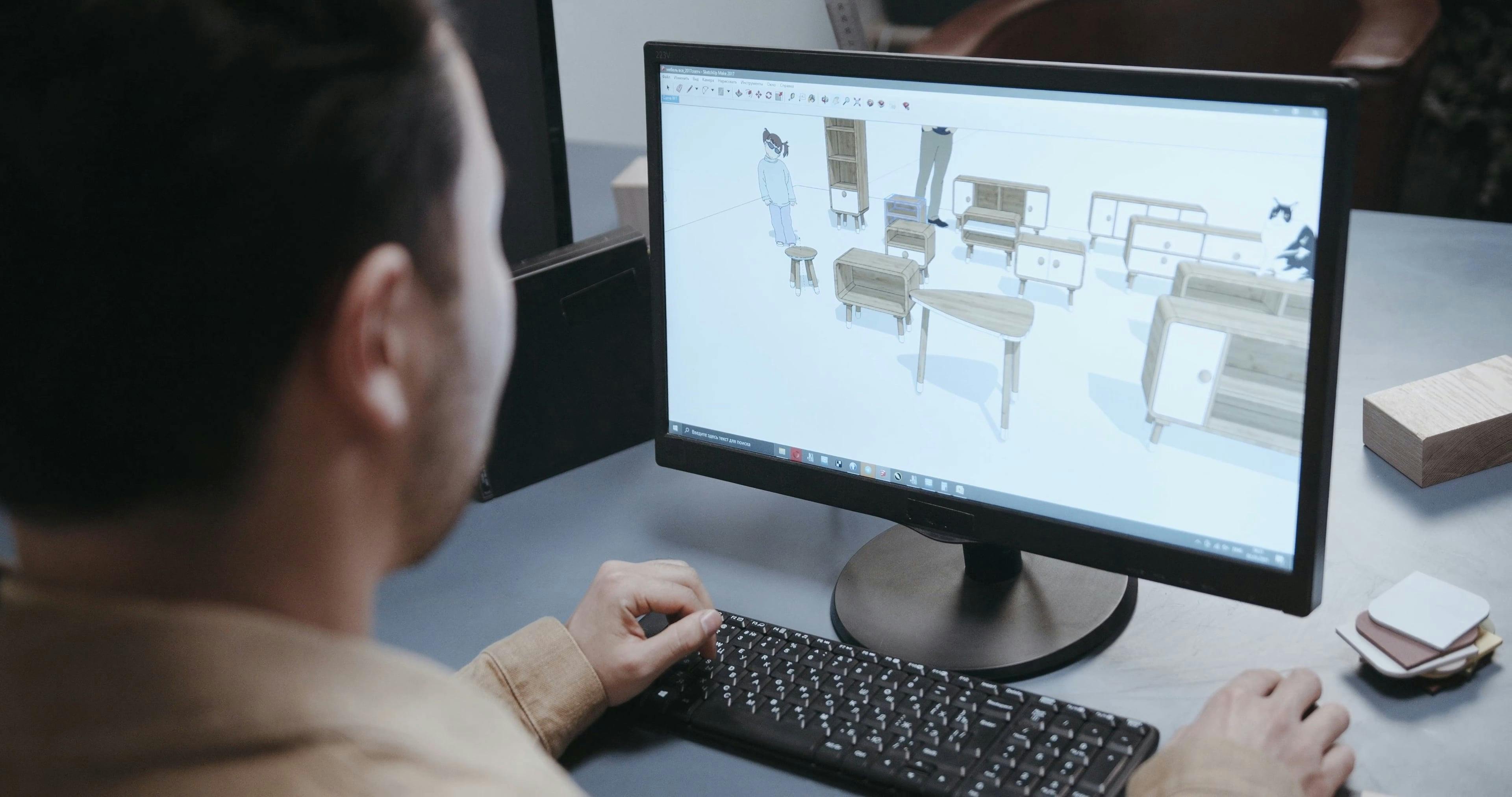 Man Editing in a Computer Free Stock Video Footage, Royalty-Free 4K ...