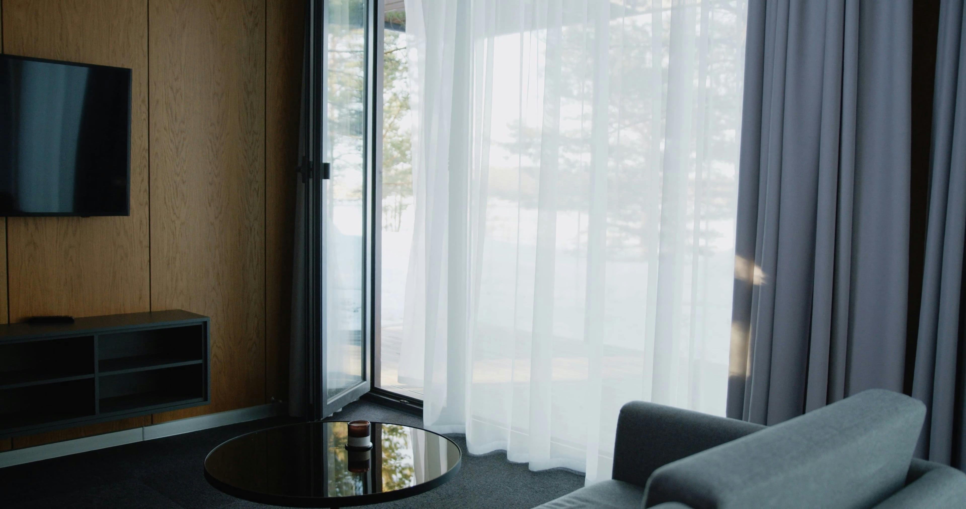 Shot of a Hotel Room with an Open Door · Free Stock Video