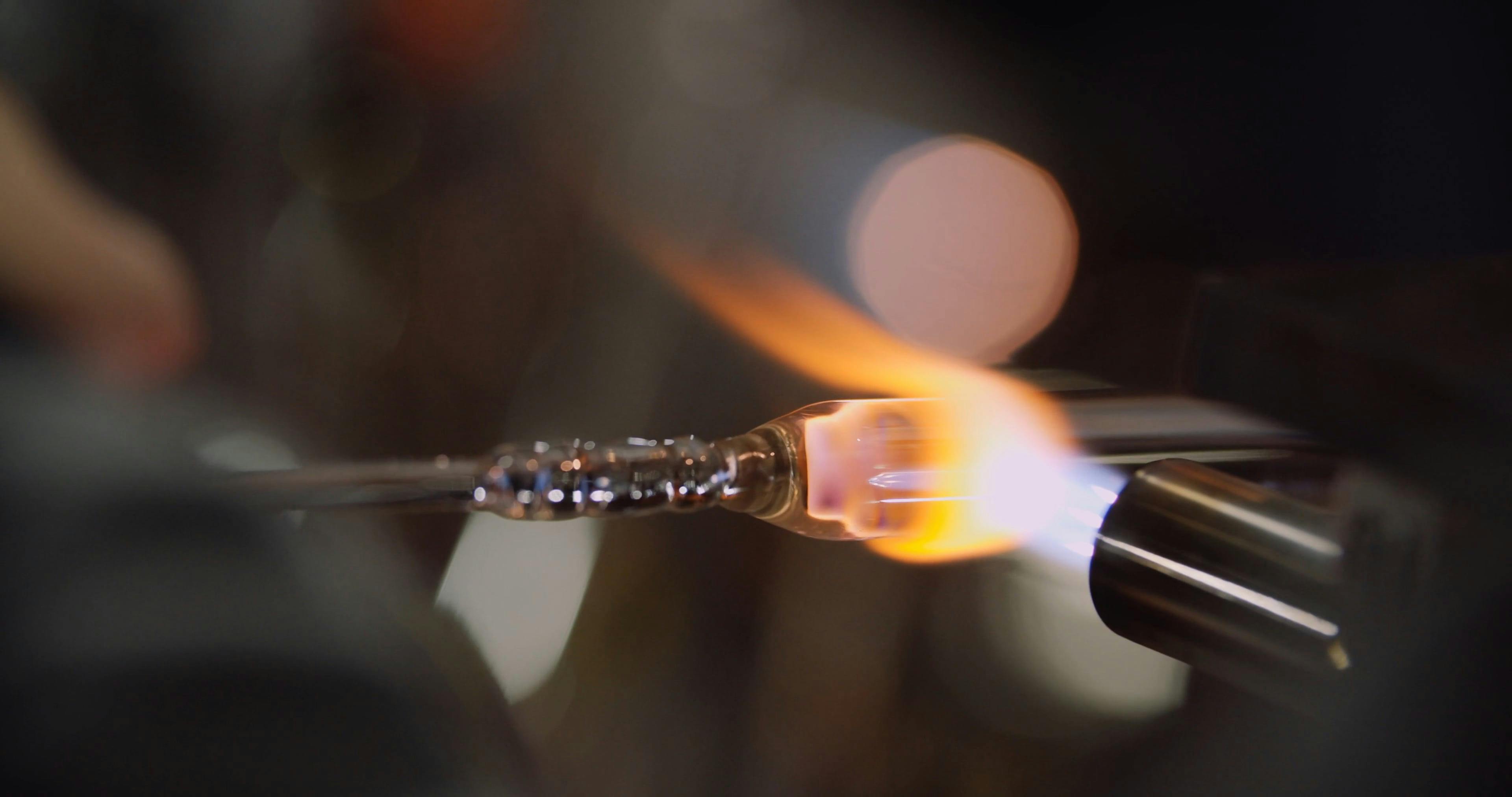Torching Glass To Molten And Shape Free Stock Video Footage, Royalty ...