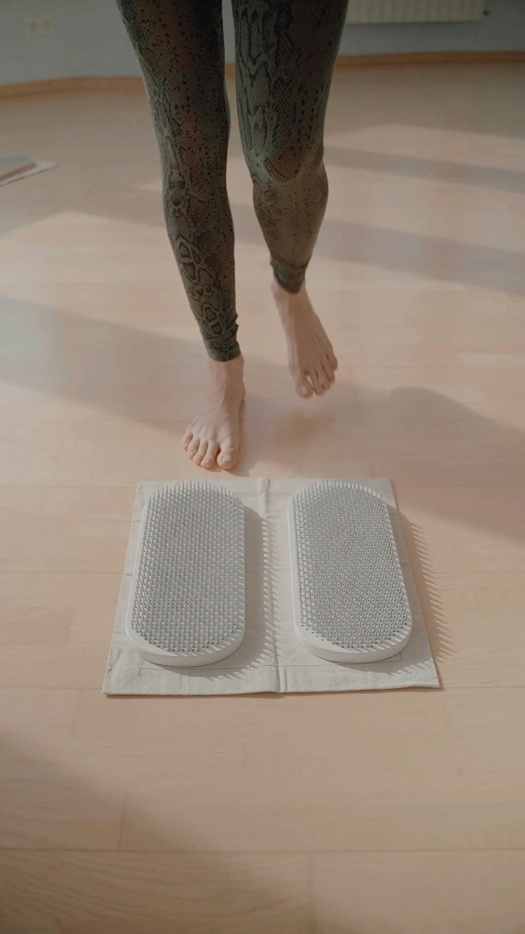 A Woman Standing on Sharp Needles Free Stock Video Footage, Royalty ...