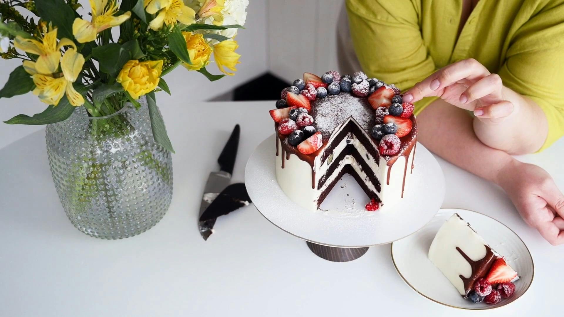 A Person Cutting A Cake Into Slices Free Stock Video Footage, Royalty ...