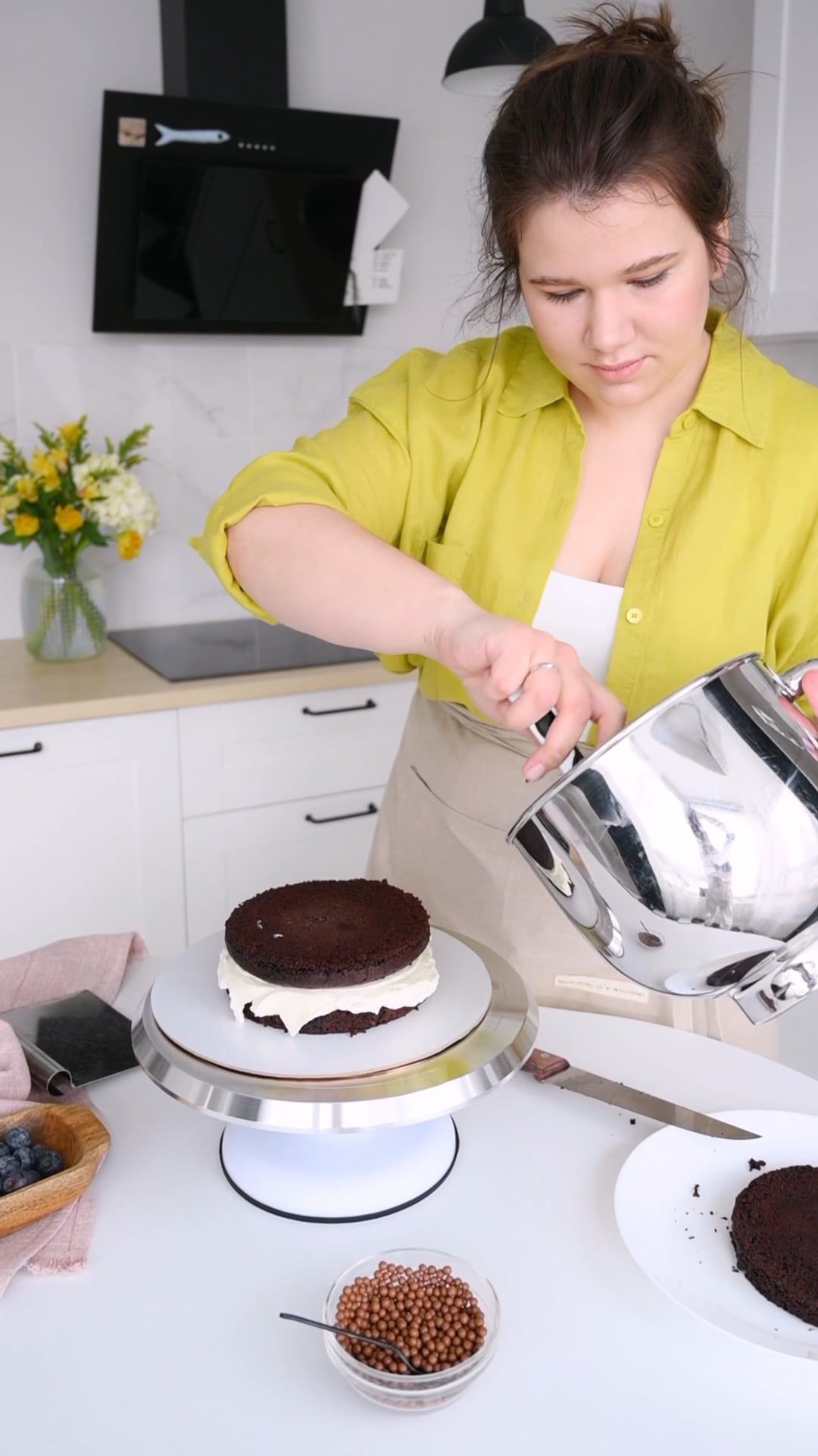 A Person Putting an Icing on the Cake Free Stock Video Footage, Royalty ...