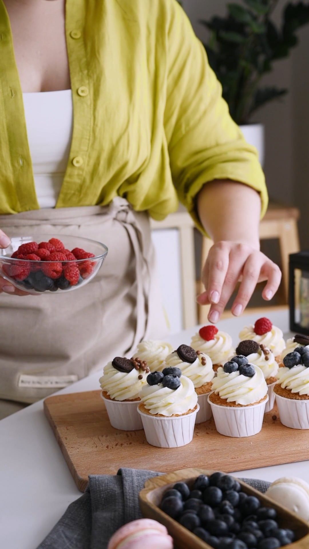 A Person Preparing Baked Cupcakes · Free Stock Video