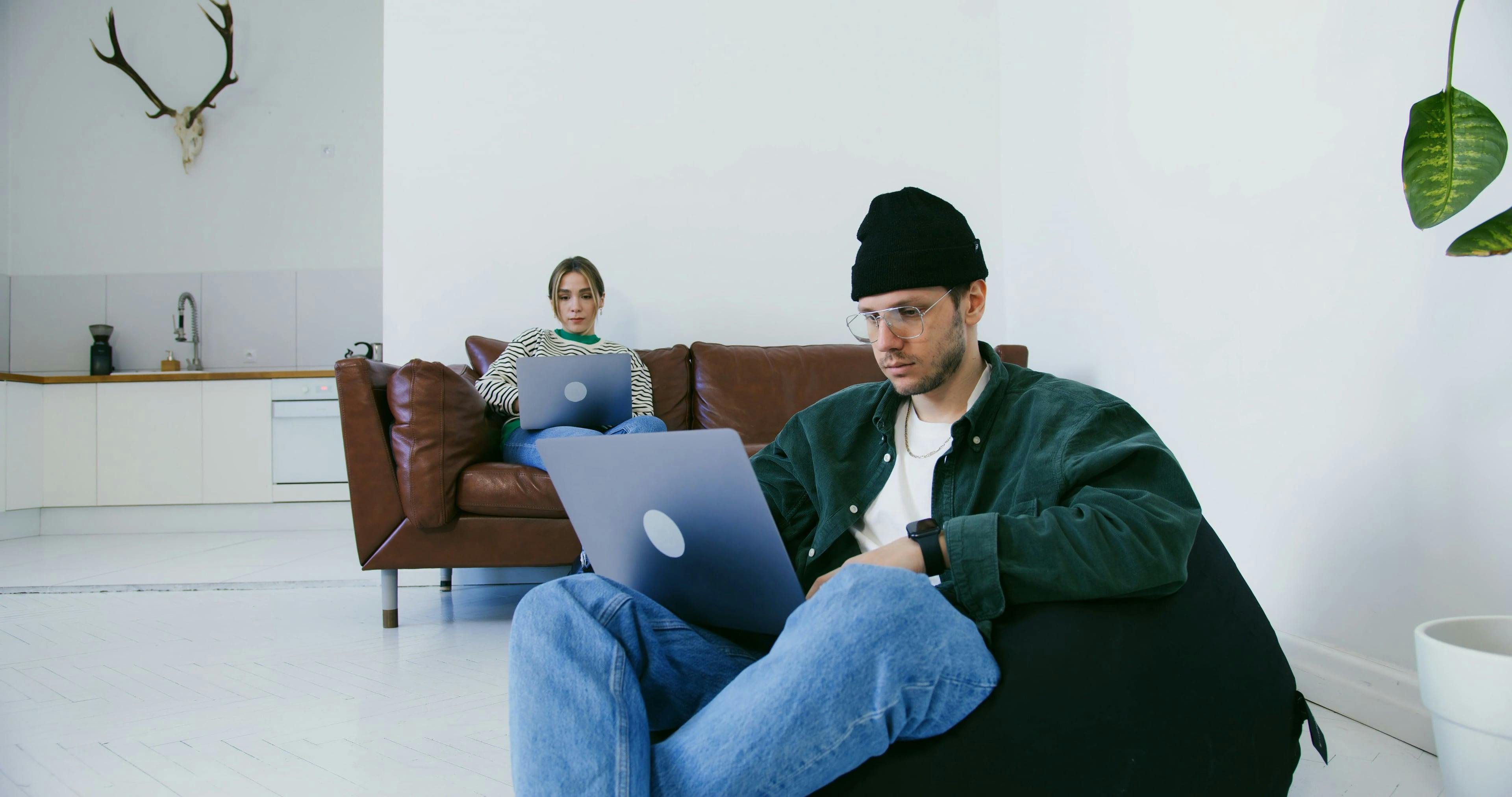 People Using Their Laptops · Free Stock Video