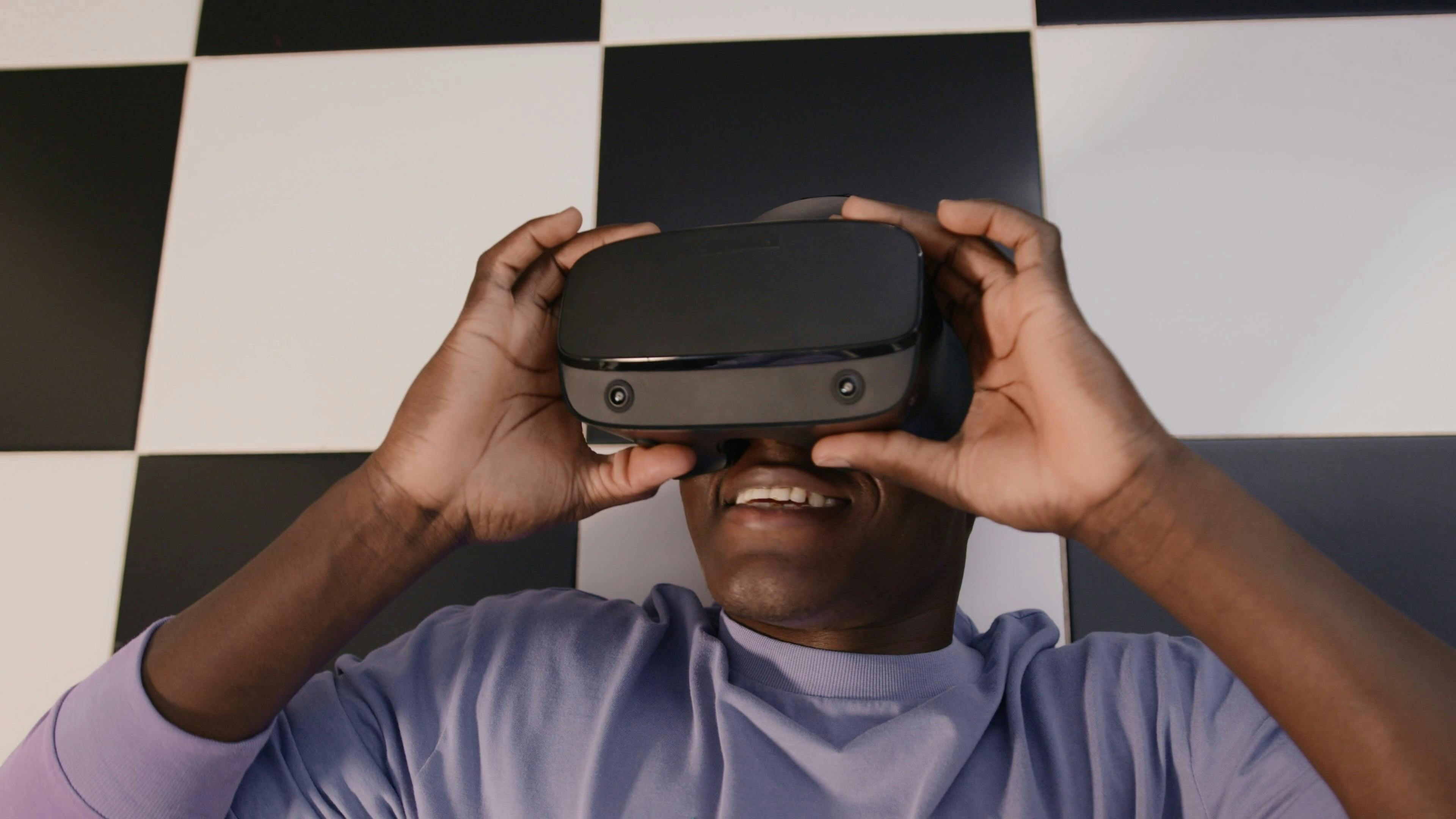 A Man Taking Off VR Goggles · Free Stock Video