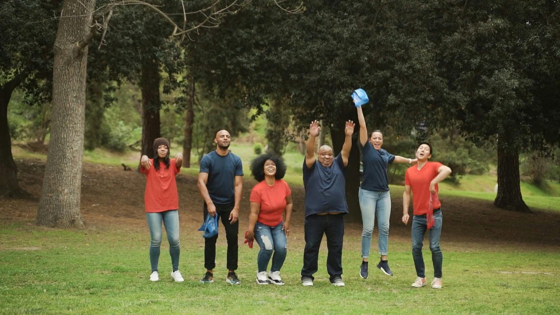 Happy People Throwing Handkerchief Free Stock Video Footage, Royalty ...